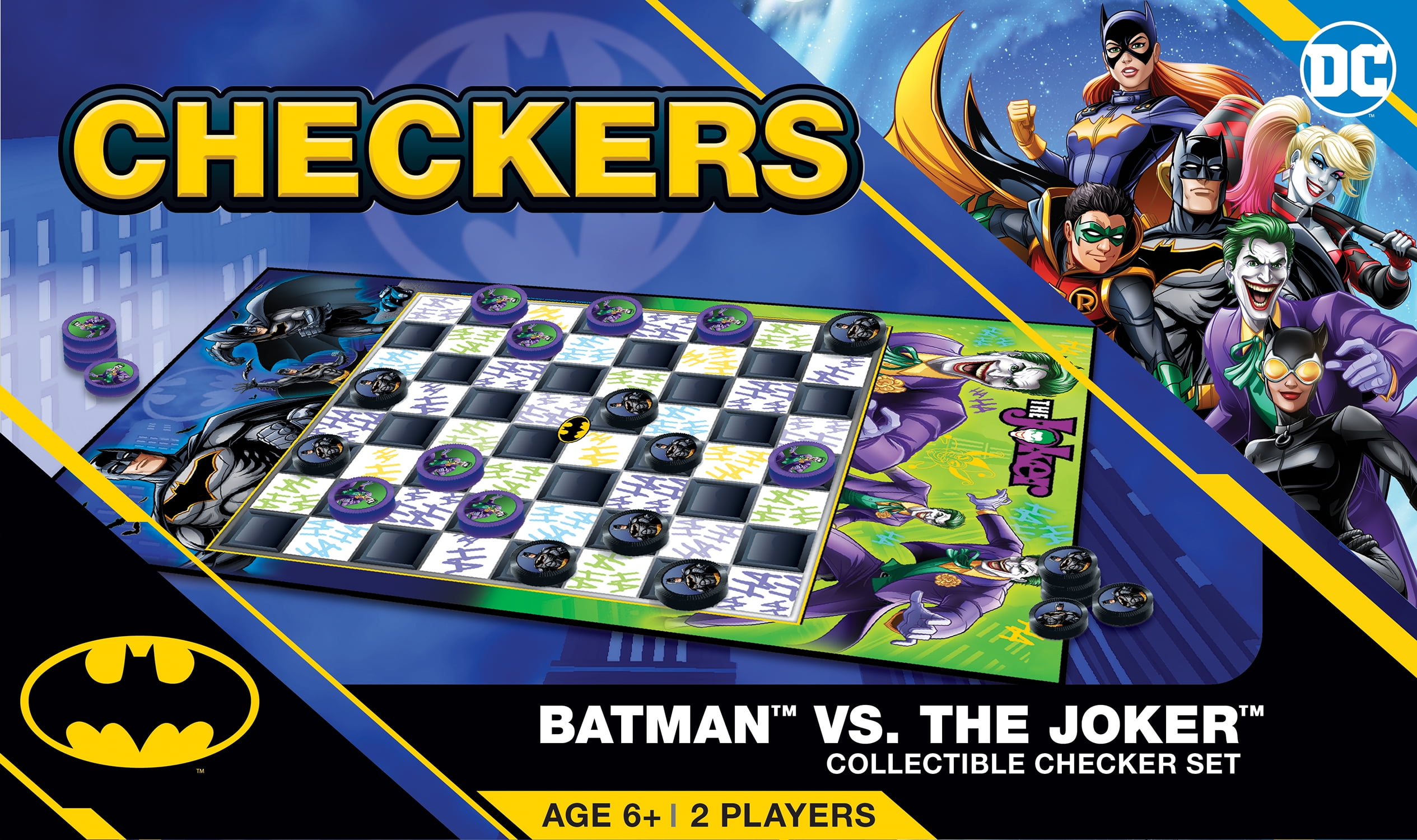 MasterPieces Officially licensed Batman Checkers Board Game for ...