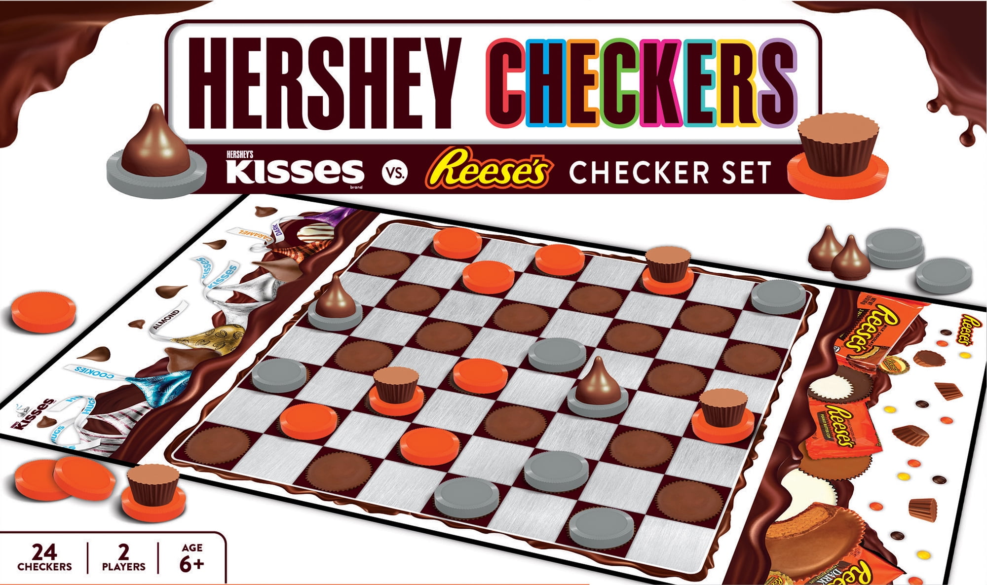 MasterPieces Officially licensed Hershey Checkers Board Game for ...