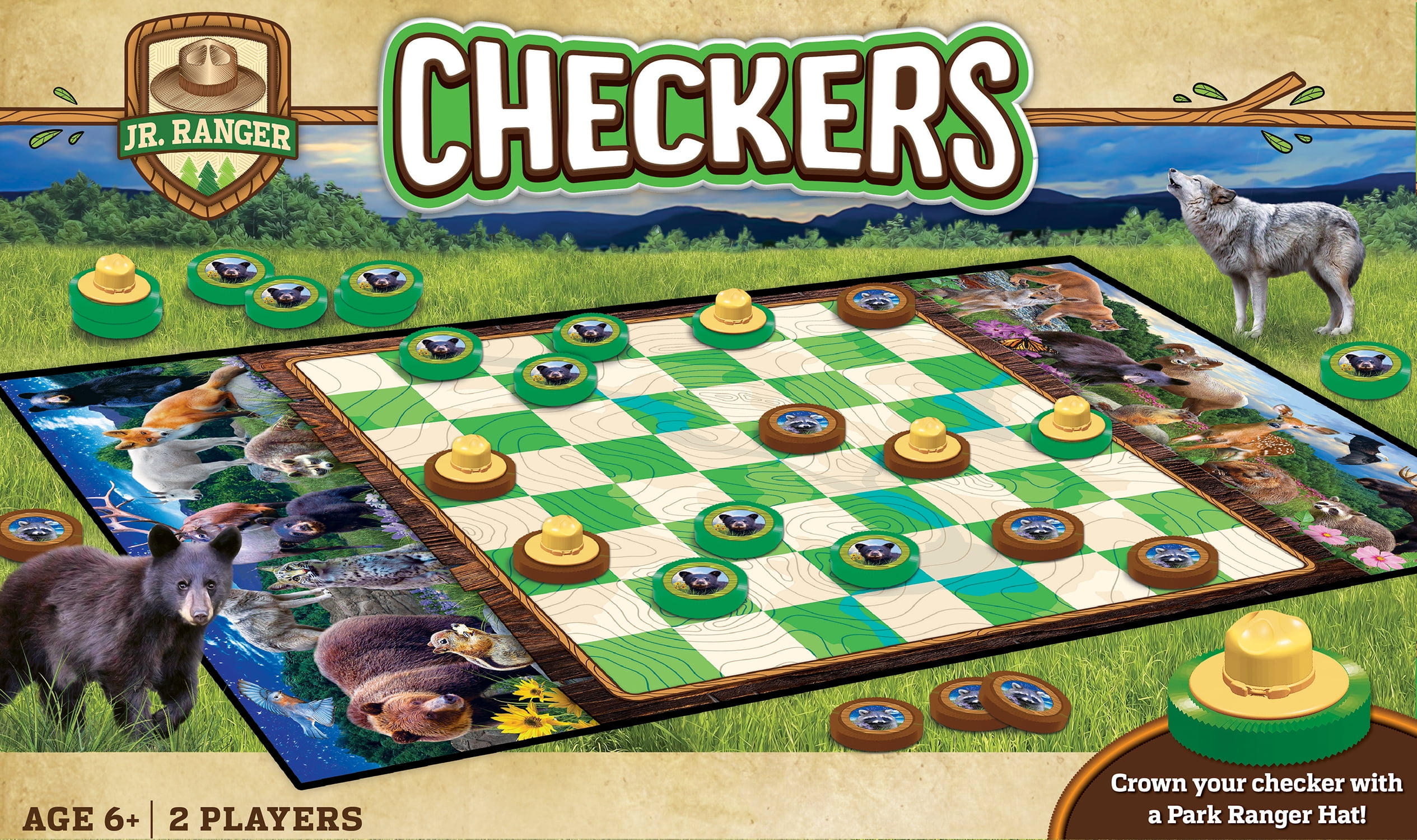 MasterPieces Officially licensed Jr. Ranger Checkers Board Game for ...
