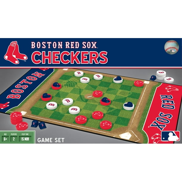 MasterPieces Officially licensed MLB Boston Red Sox Checkers Board Game ...