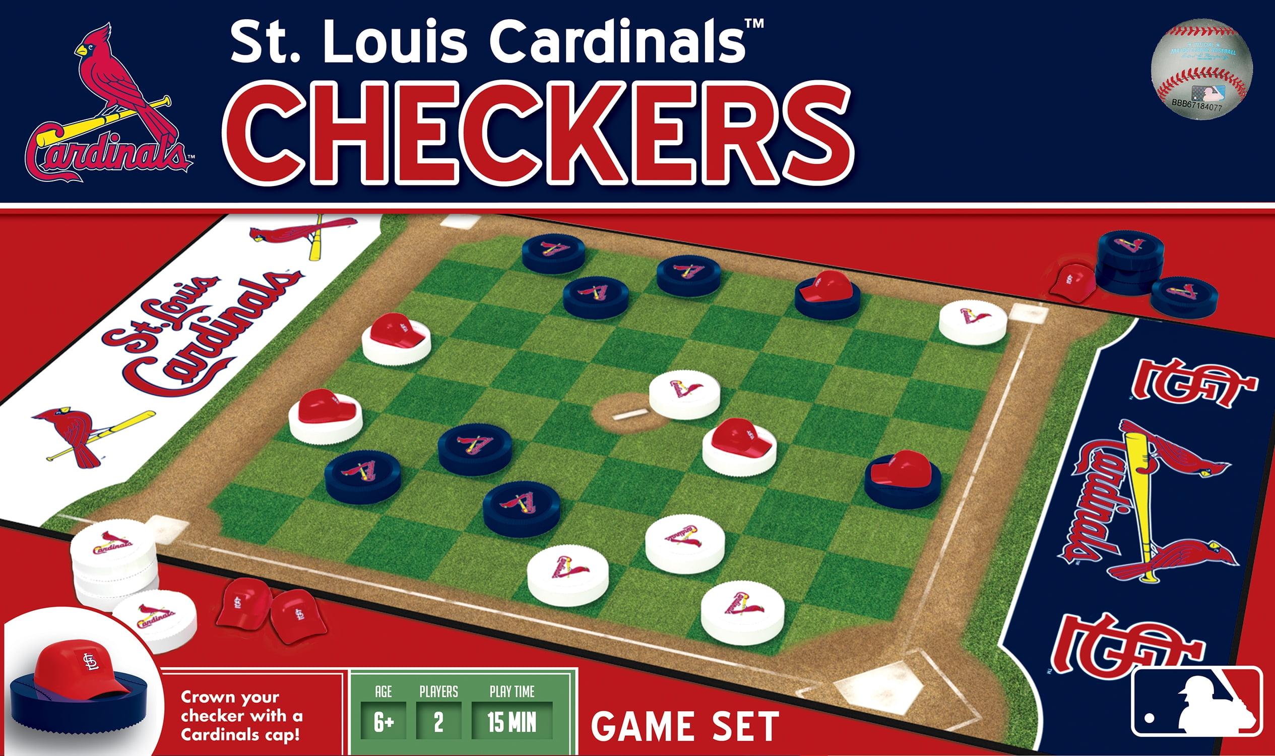 MasterPieces Officially licensed MLB St. Louis Cardinals Checkers Board ...