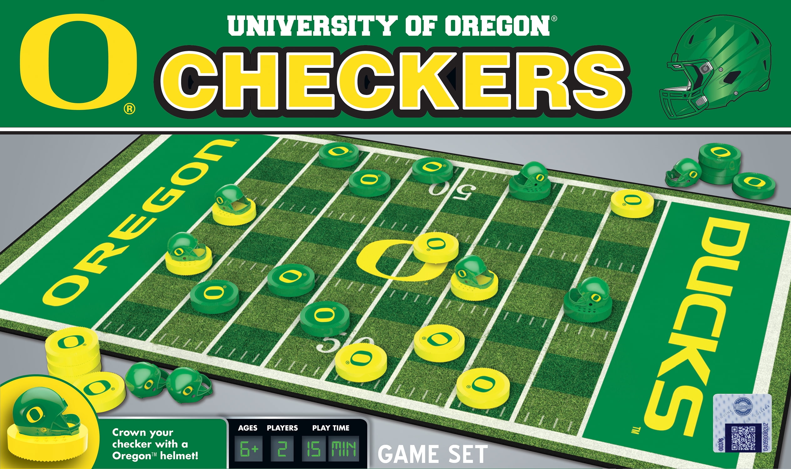 MasterPieces Officially licensed NCAA Oregon Ducks Checkers Board Game ...
