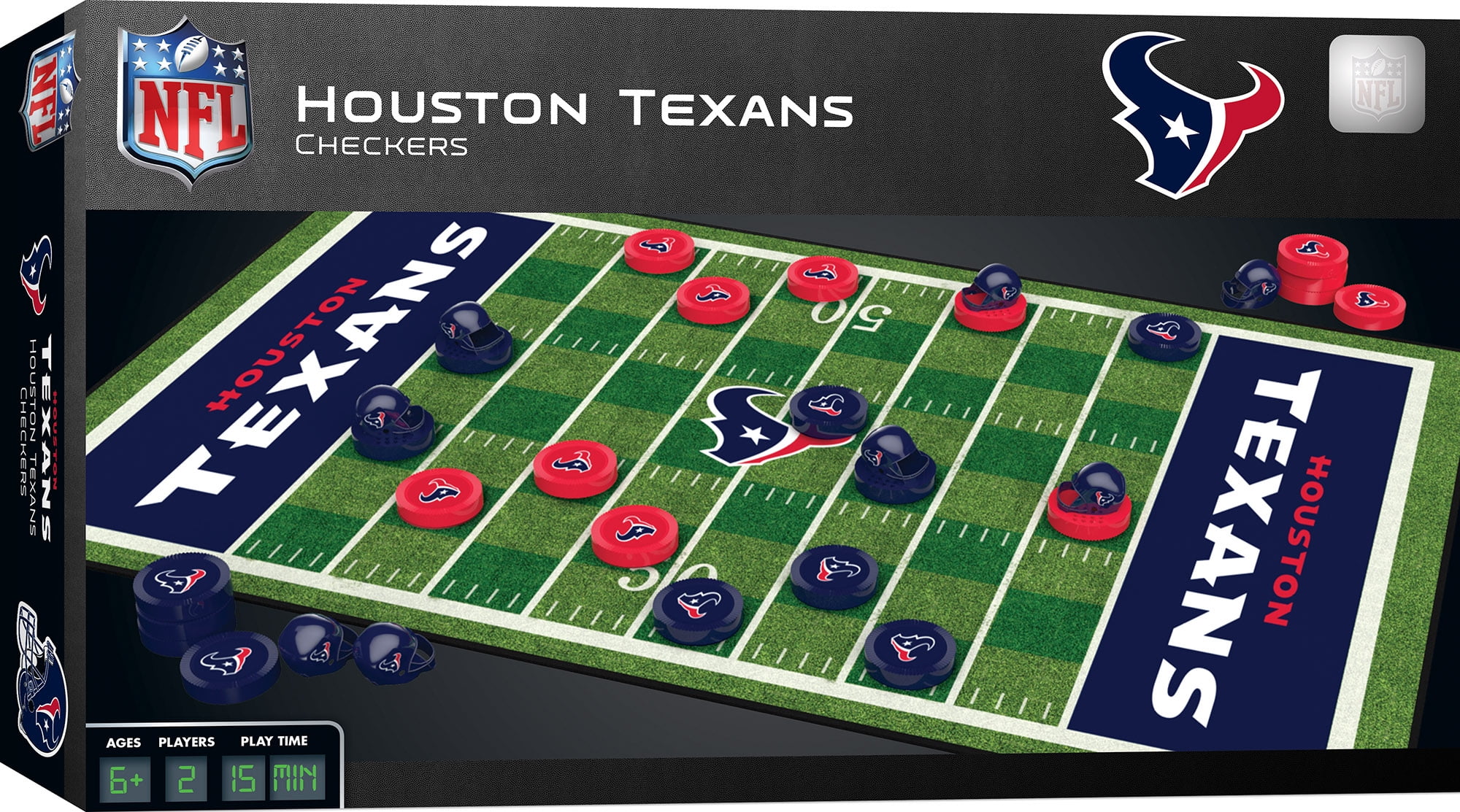 MasterPieces Officially licensed NFL Houston Texans Checkers Board Game ...
