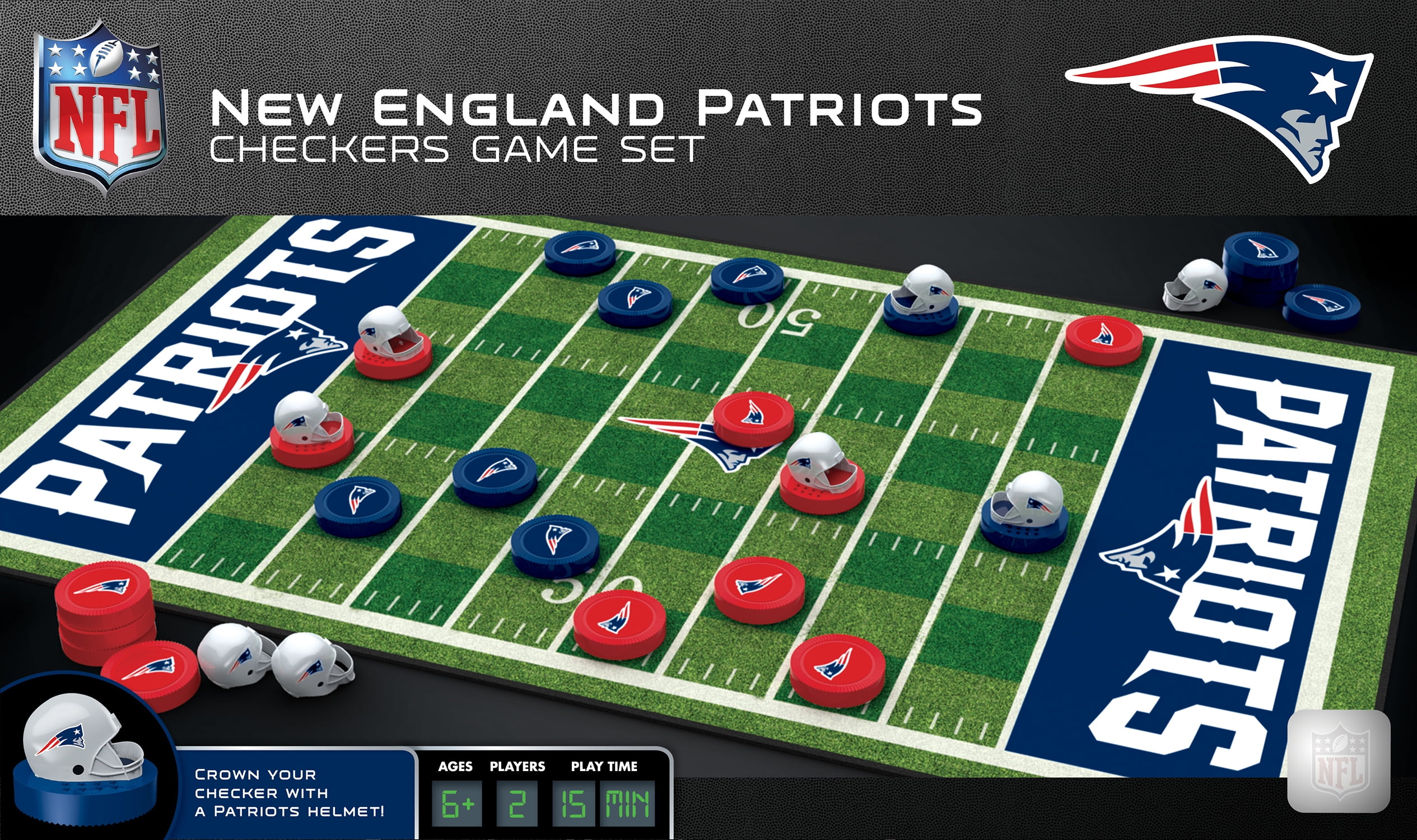 MasterPieces Officially licensed NFL New England Patriots Checkers ...