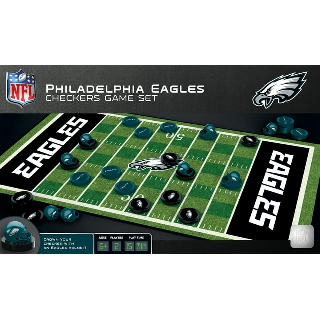 MasterPieces Officially licensed NFL Philadelphia Eagles Checkers Board ...