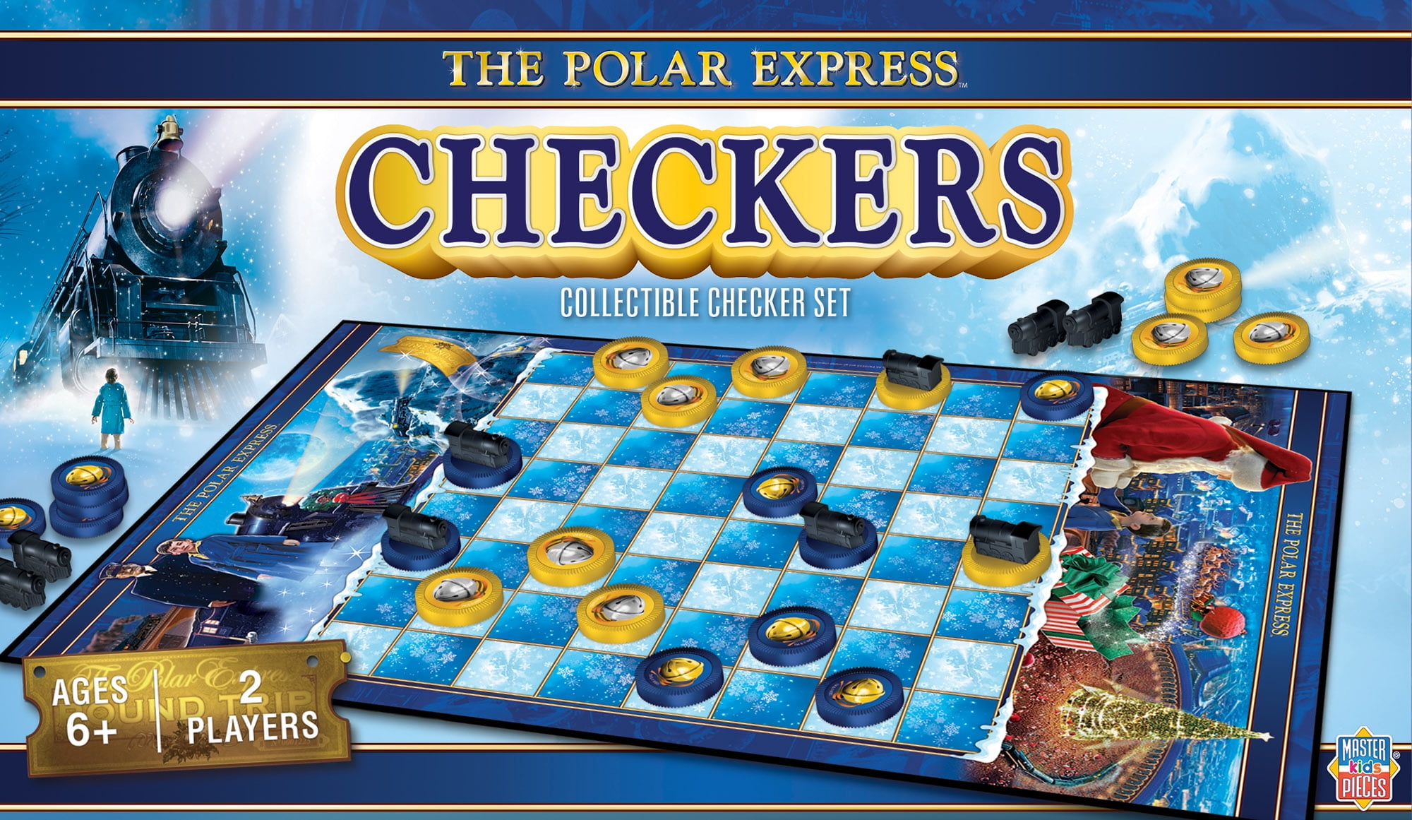 MasterPieces Officially licensed Polar Express Checkers Board Game for ...