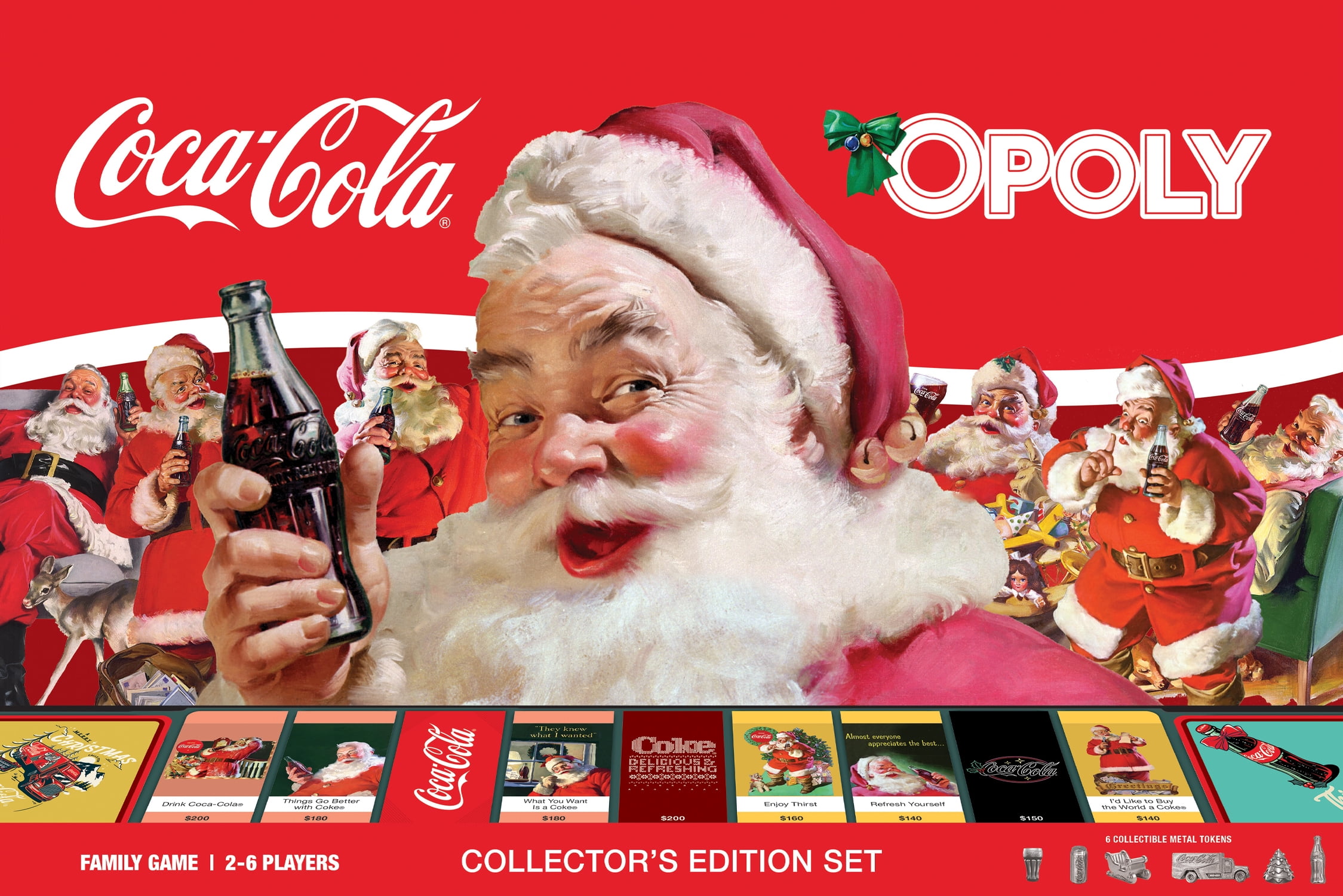 MasterPieces Opoly Family Board Games - Coca-Cola Holiday Opoly ...
