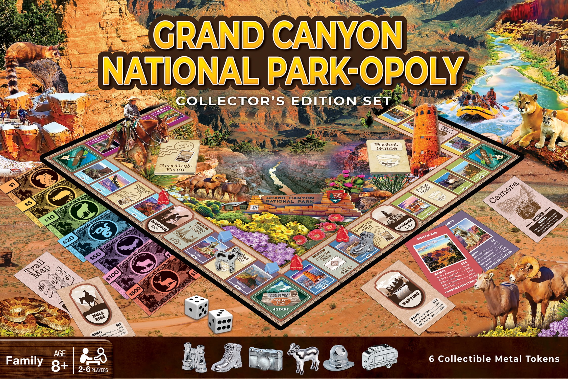 MasterPieces Opoly Family Board Games - Grand Canyon National Park ...
