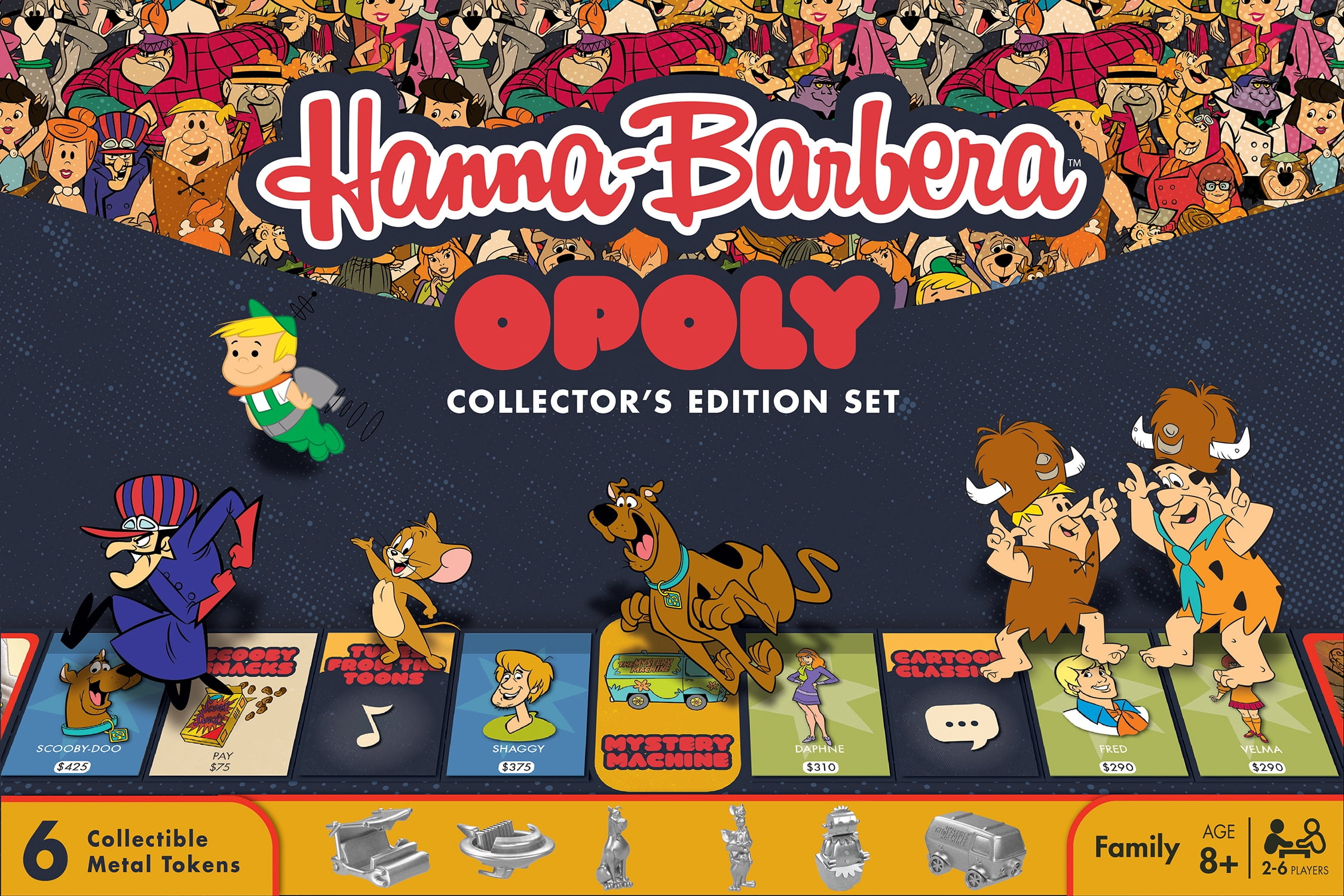 MasterPieces Opoly Family Board Games - Hanna-Barbera Opoly - Walmart.com