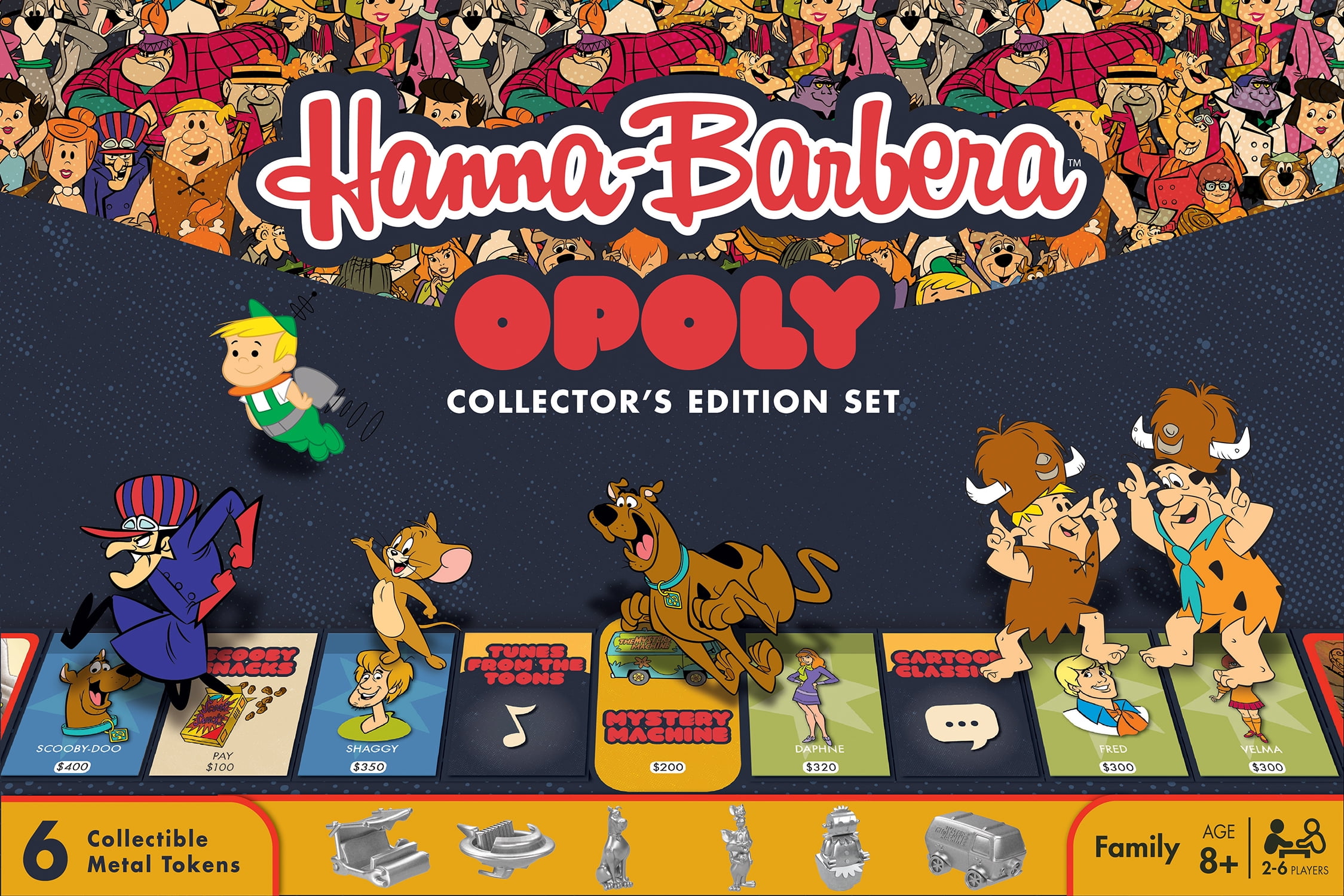 MasterPieces Opoly Family Board Games - Hanna-Barbera Opoly - Walmart.com
