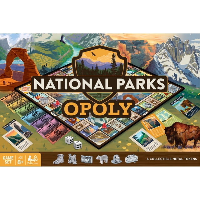 MasterPieces Opoly Family Board Games - National Parks Opoly - Walmart.com
