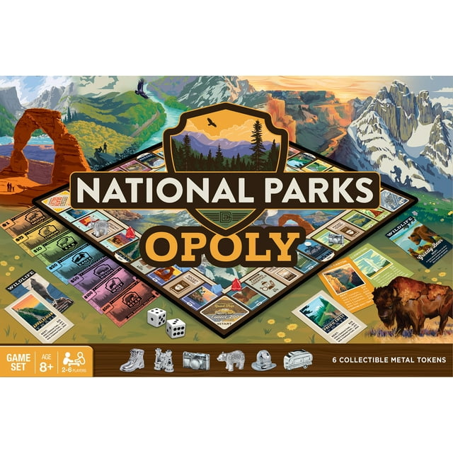MasterPieces Opoly Family Board Games - National Parks Opoly - Walmart.com