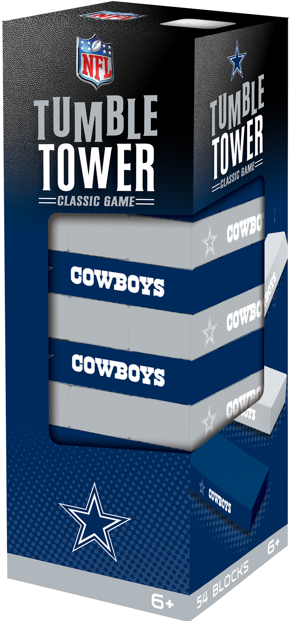 MasterPieces Real Wood Block Tumble Towers - NFL Dallas Cowboys ...