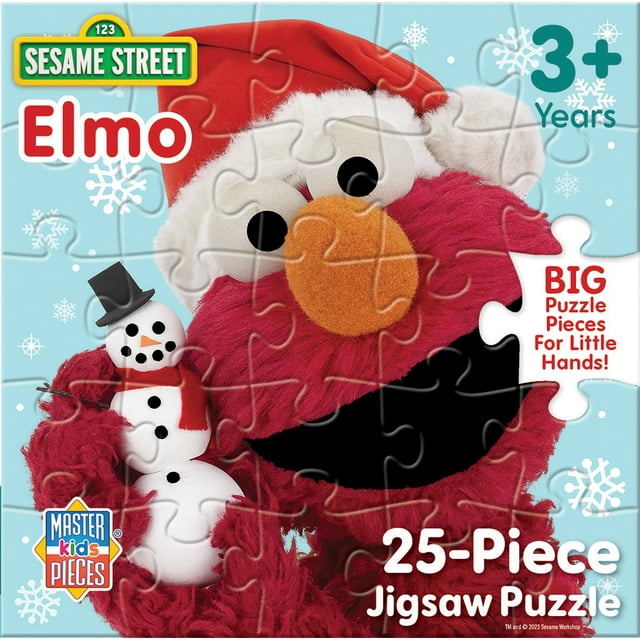 MasterPieces Sesame Street Holiday - Elmo 25 Piece Puzzle for Kids ...