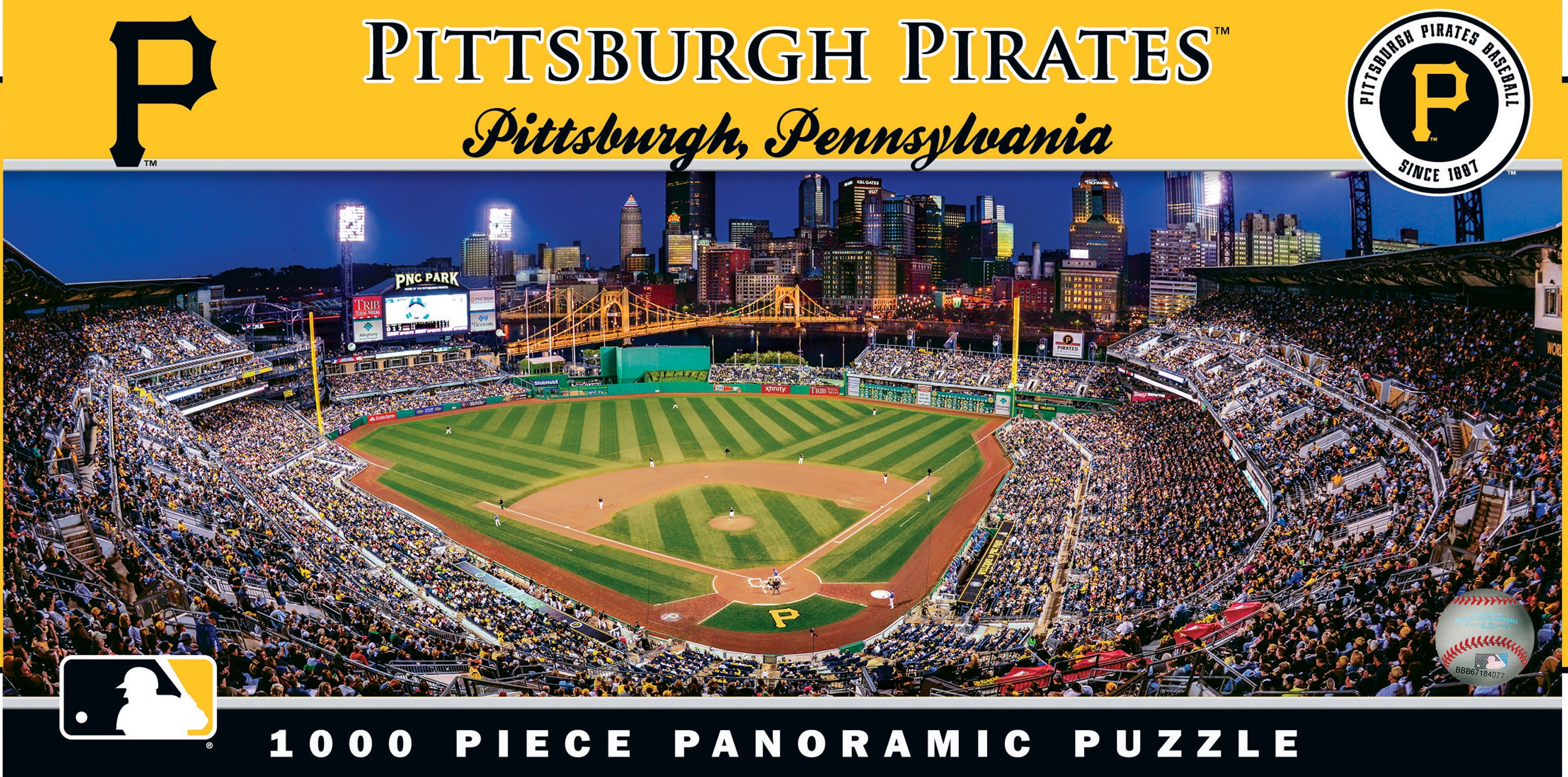 MasterPieces Sports Panoramic Puzzle - MLB Pittsburgh Pirates Center ...