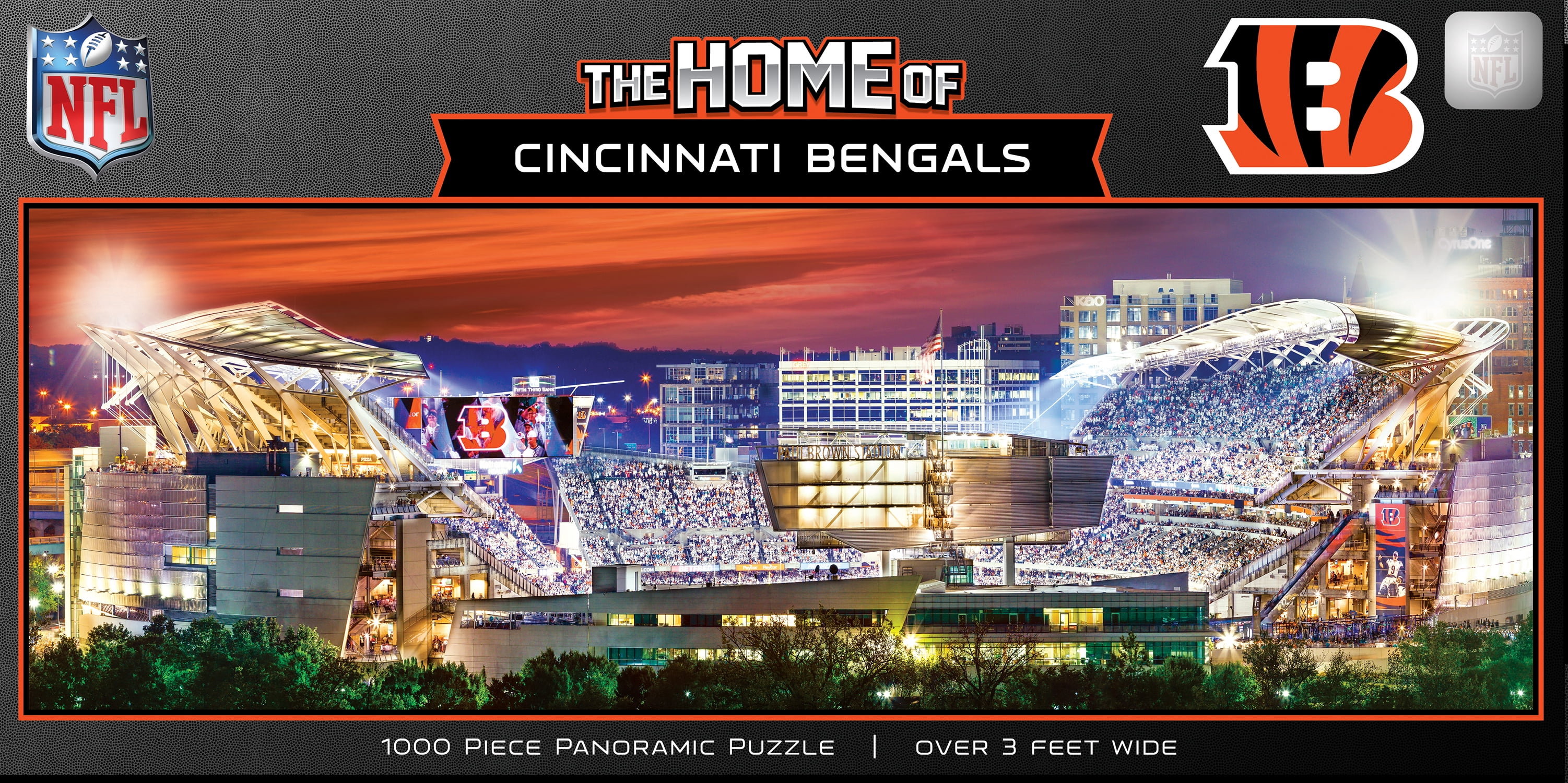 MasterPieces Sports Panoramic Puzzle - NFL Cincinnati Bengals Stadium ...