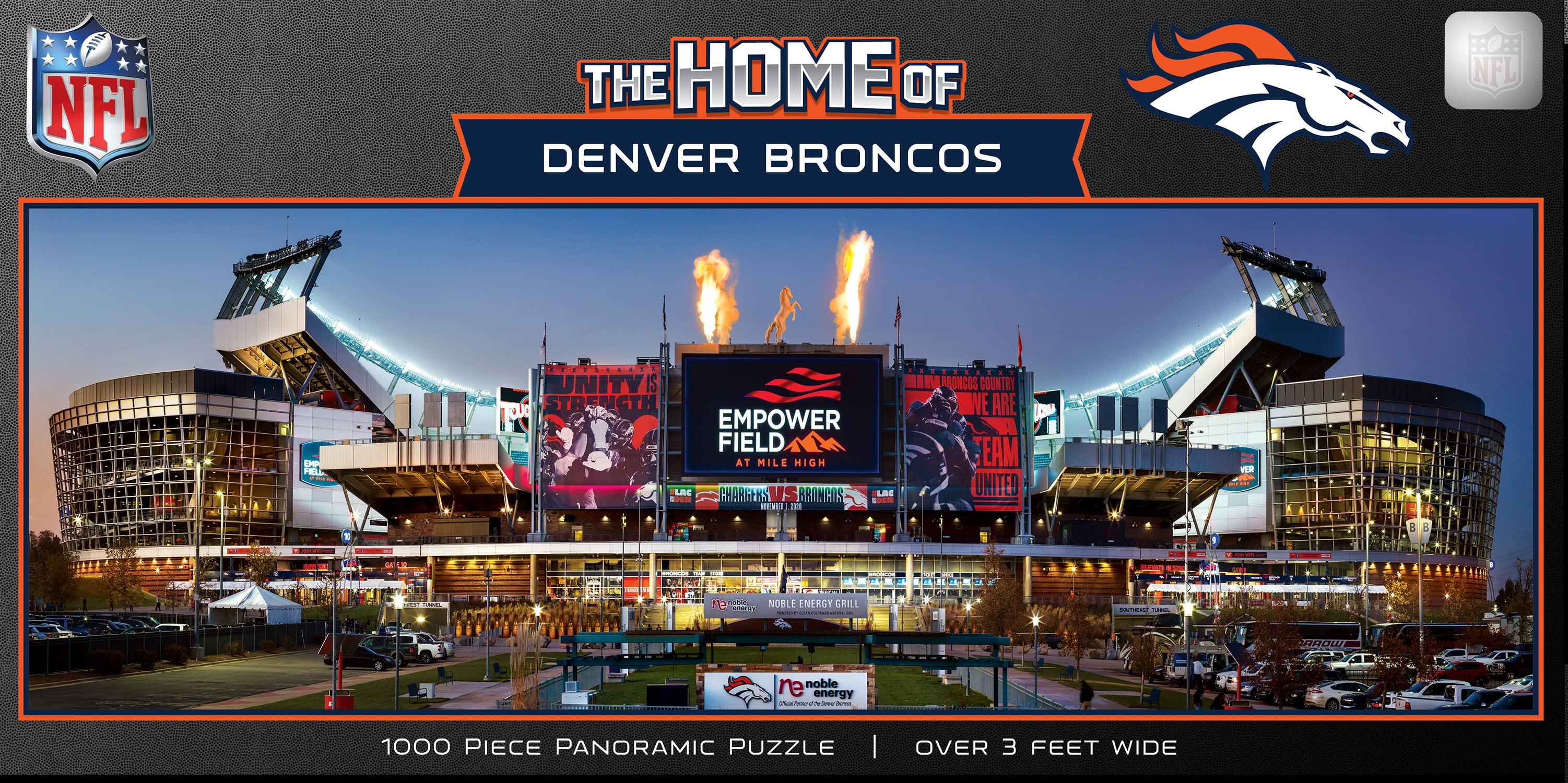 MasterPieces Sports Panoramic Puzzle - NFL Denver Broncos Stadium View ...