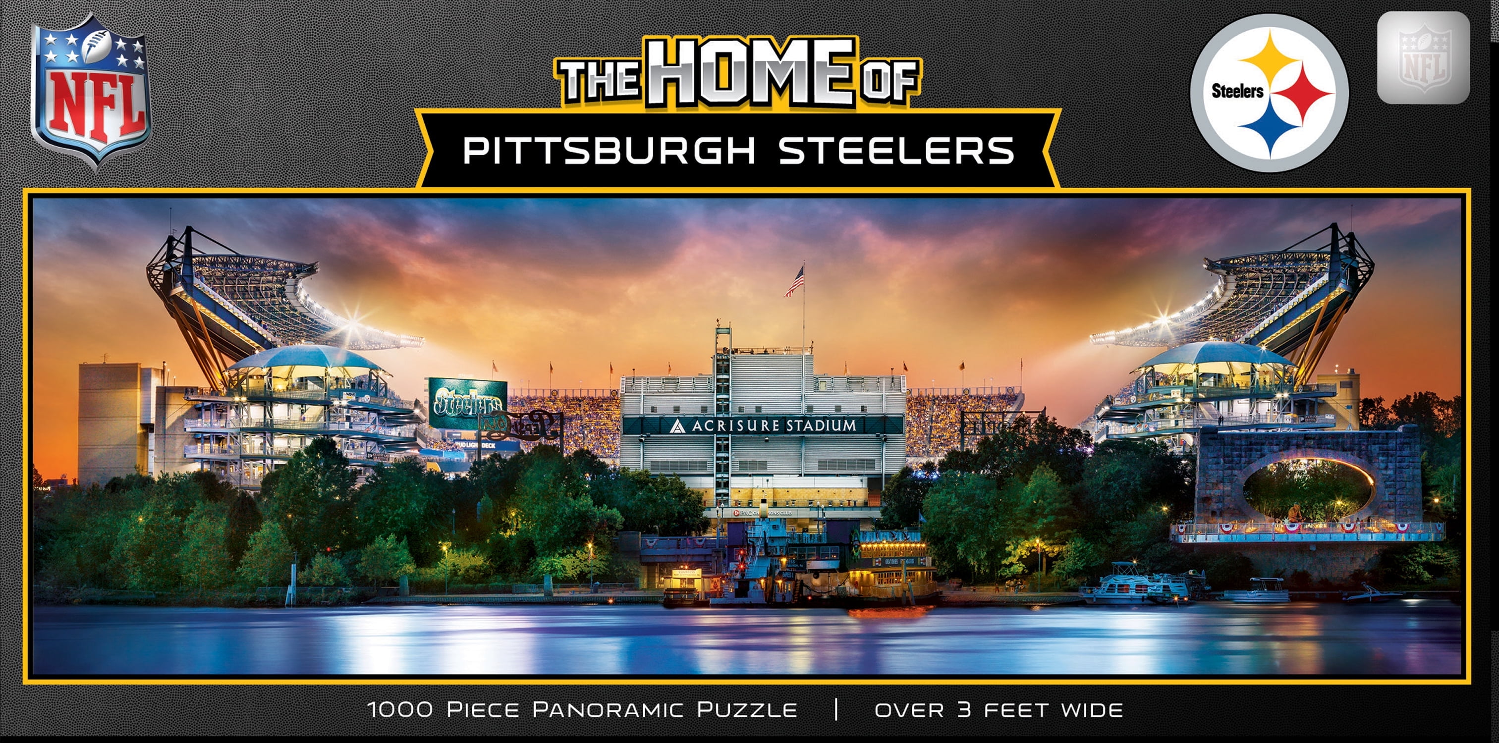 MasterPieces Sports Panoramic Puzzle - NFL Pittsburgh Steelers Stadium ...