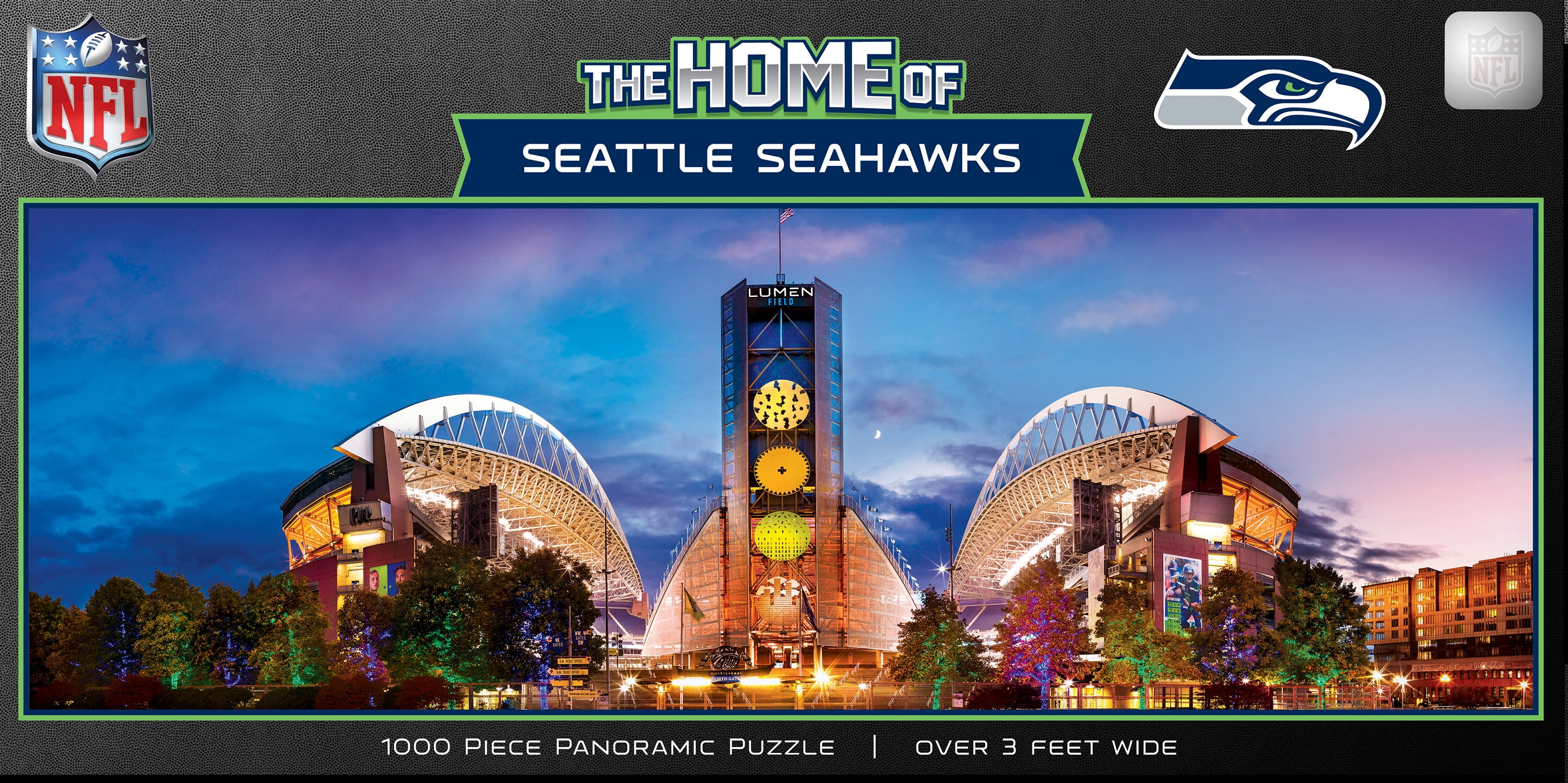 MasterPieces Sports Panoramic Puzzle - NFL Seattle Seahawks Stadium ...