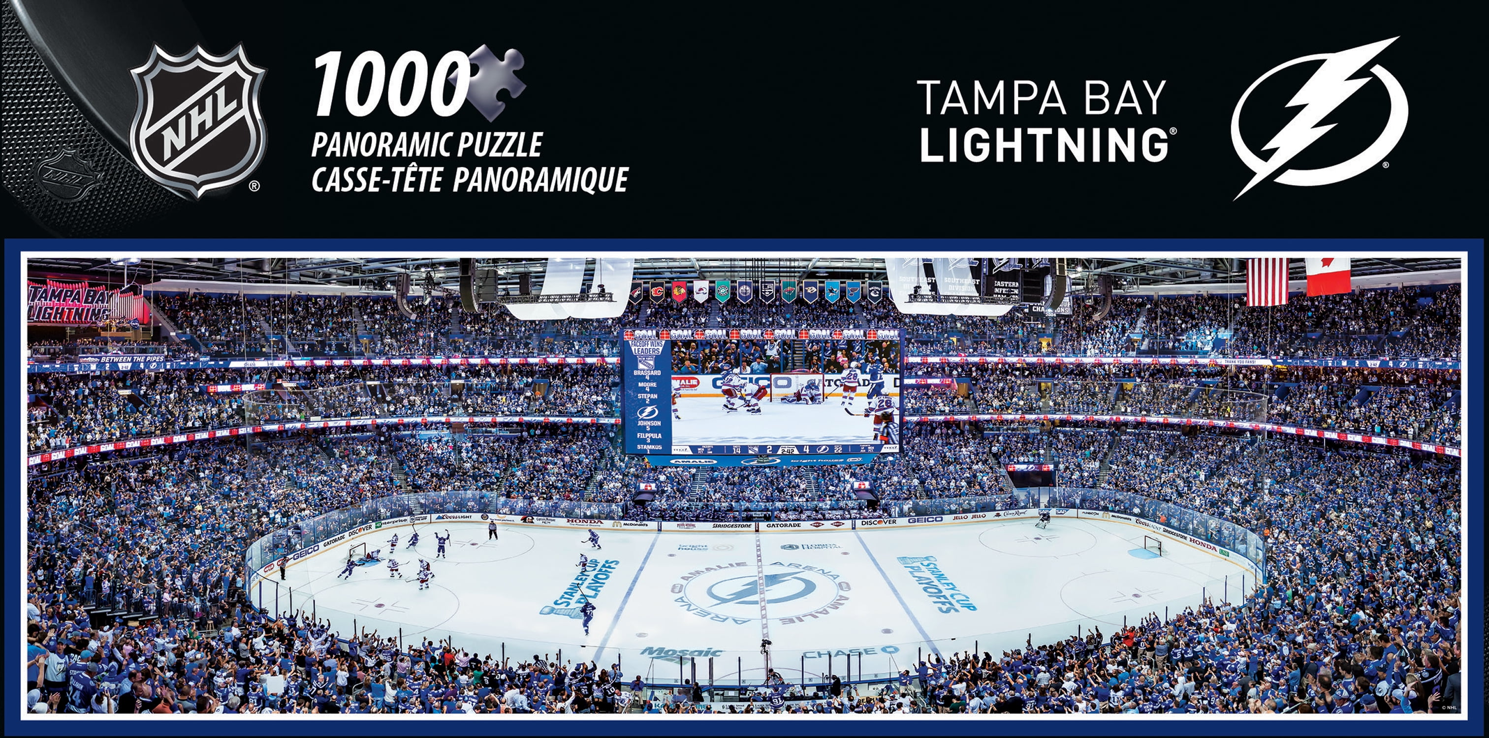 MasterPieces Sports Panoramic Puzzle NHL Tampa Bay Lightning Center ...
