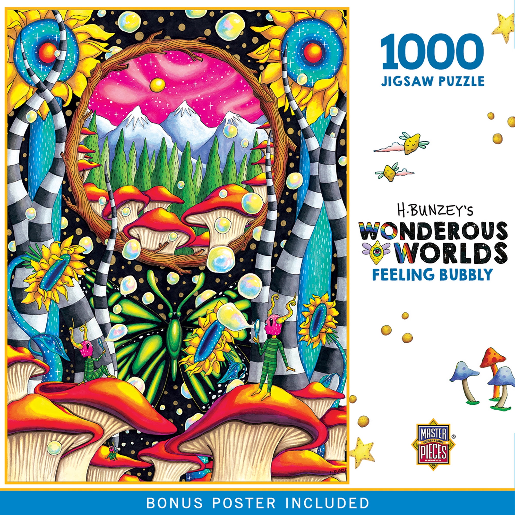 MasterPieces Wonderous Worlds - Feeling Bubbly 1000 Piece Jigsaw Puzzle ...