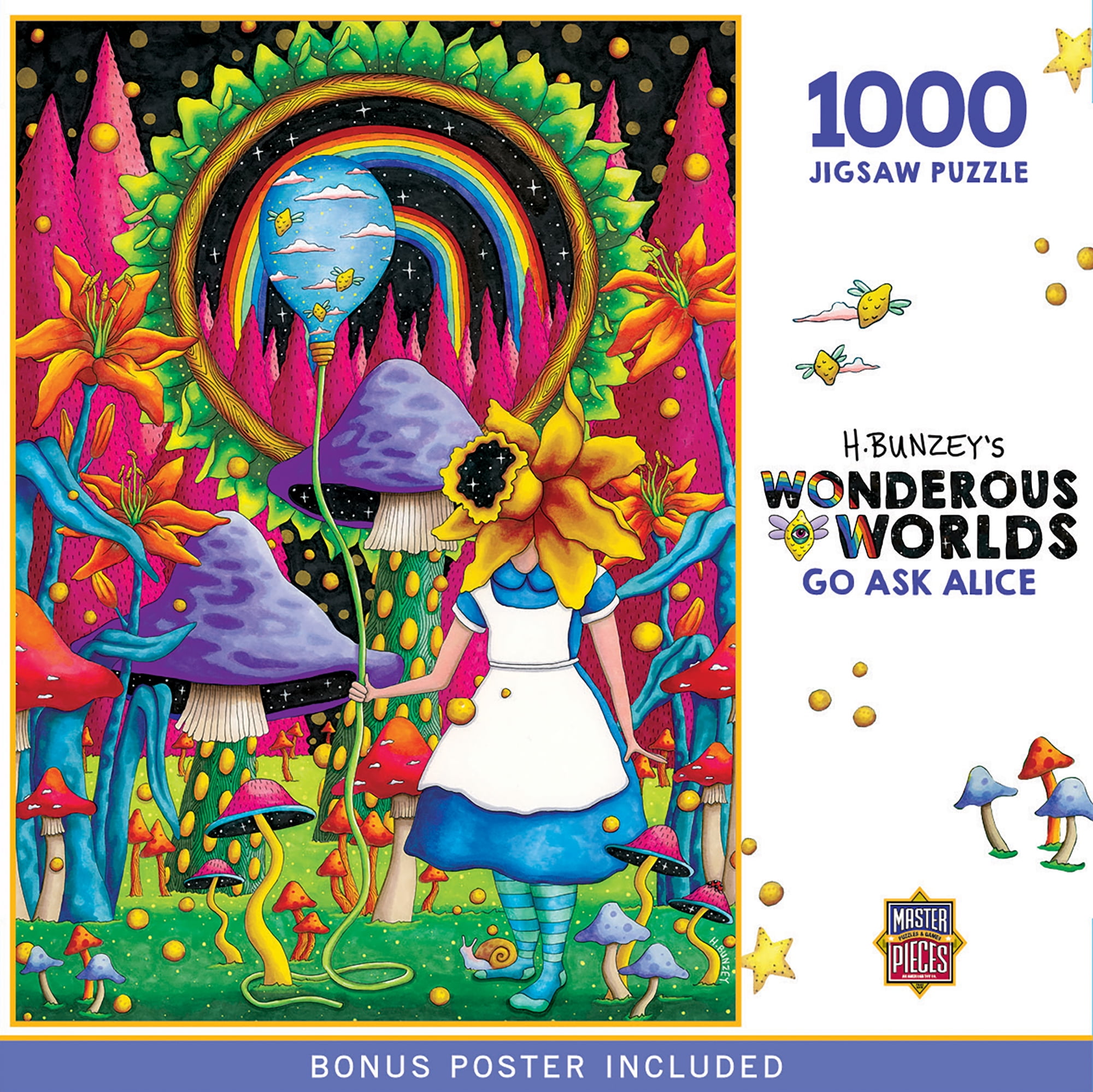 MasterPieces Wonderous Worlds - Go Ask Alice 1000 Piece Jigsaw Puzzle ...