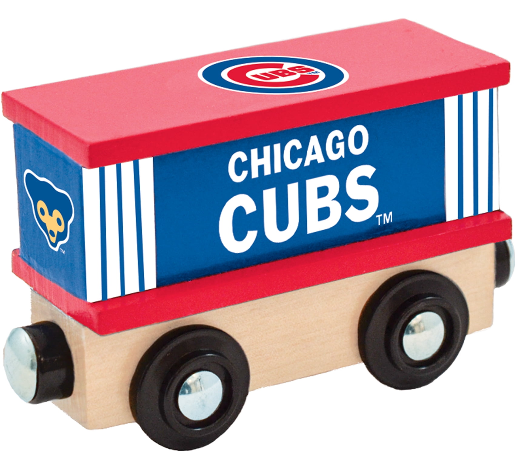 MasterPieces Wood Train Box Car, Chicago Cubs MLB, Magnets, Compatible ...