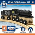 MasterPieces Lionel Junior Original 2-Car Wooden Steam Engine Train Set ...