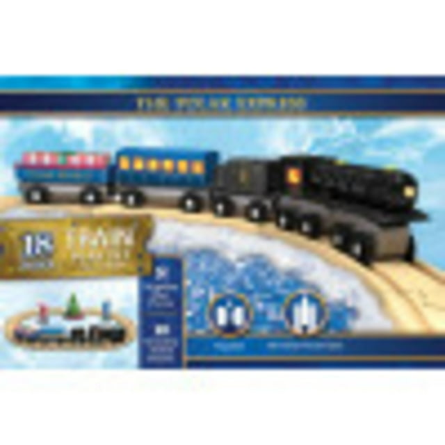 MasterPieces Wood Train Sets - The Polar Express 18 Piece Train Set ...