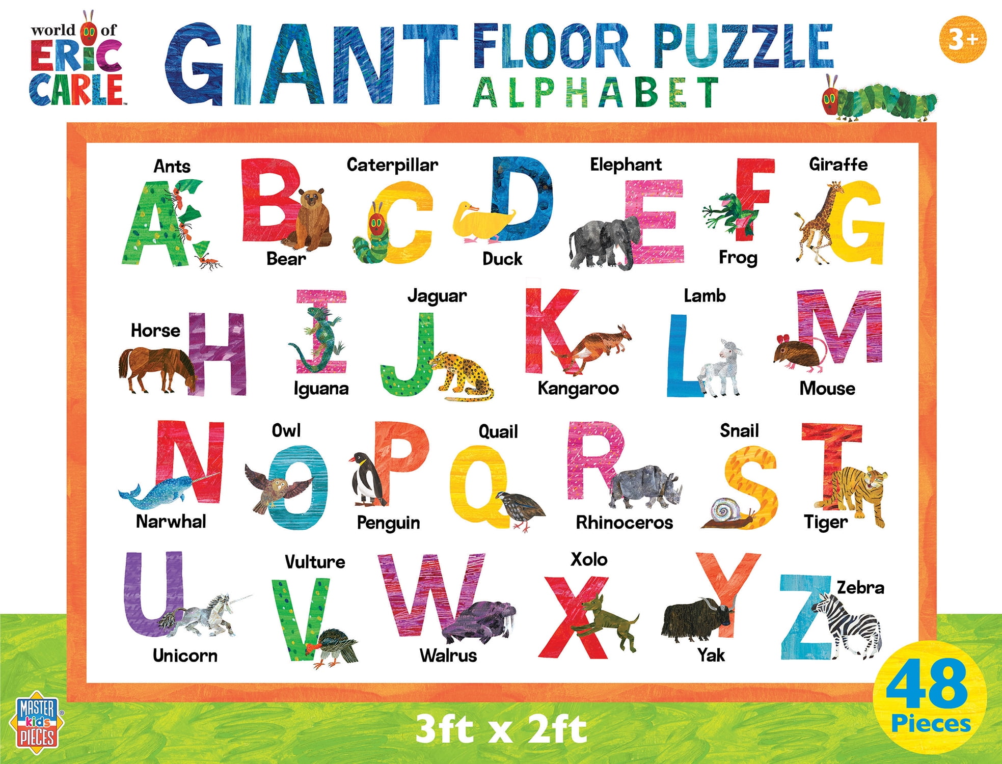 MasterPieces World of Eric Carle - Alphabet 48 Piece Floor Jigsaw ...