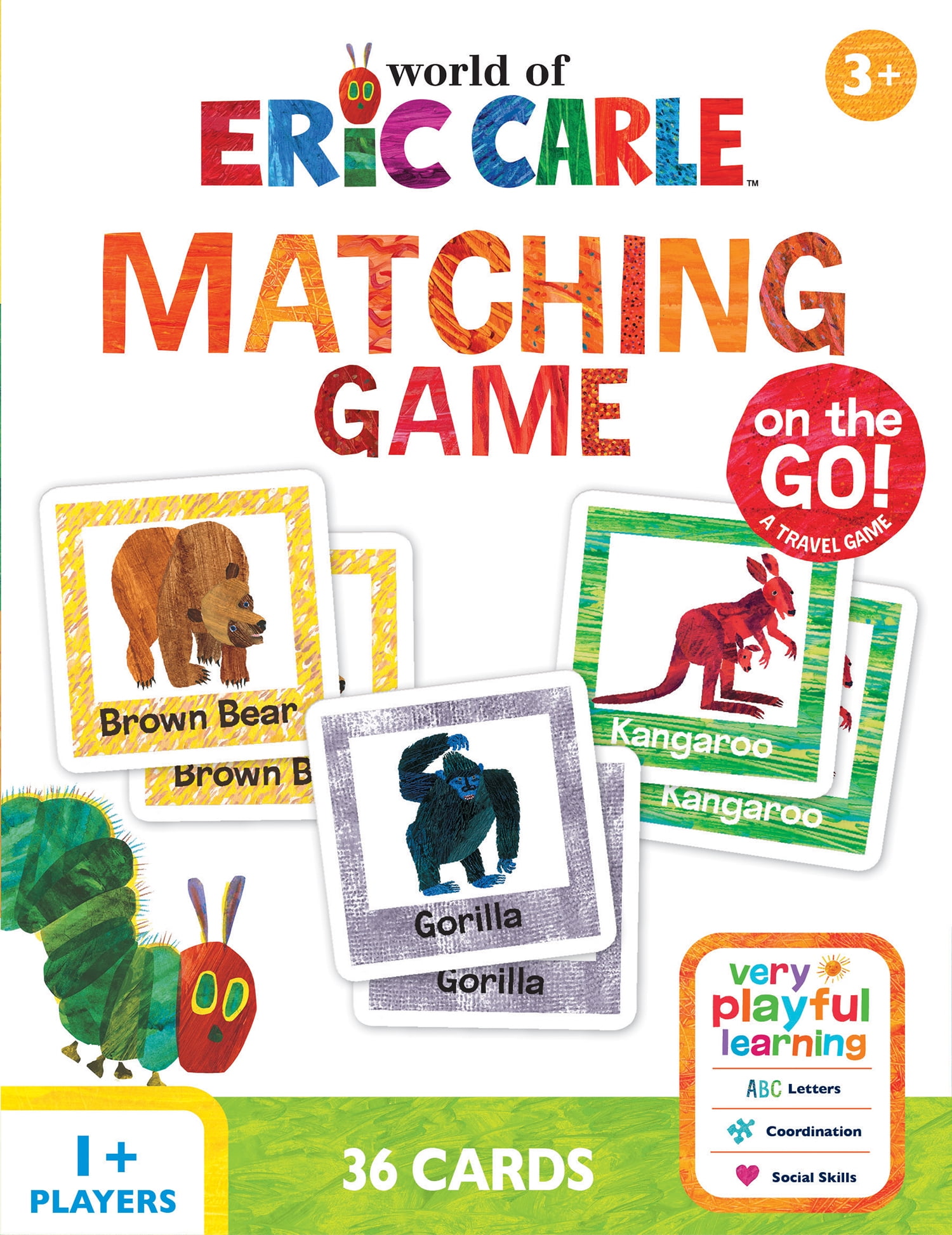 MasterPieces Eric Carle Matching Card Game, Travel Memory Challenge for ...