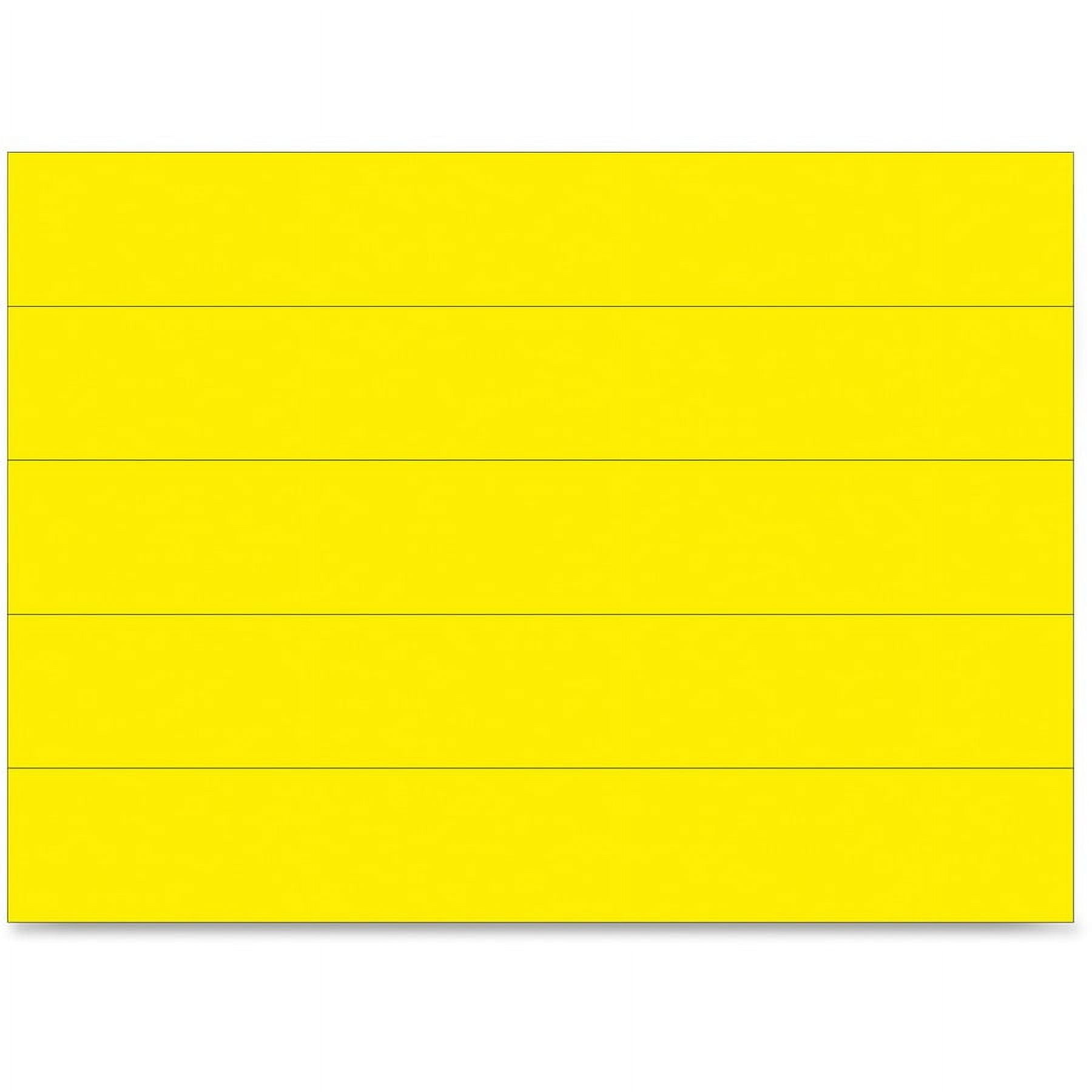 MasterVision, BVCFM2503, 6" Magnetic Dry Erase Strips, 25 / Bag, Yellow ...