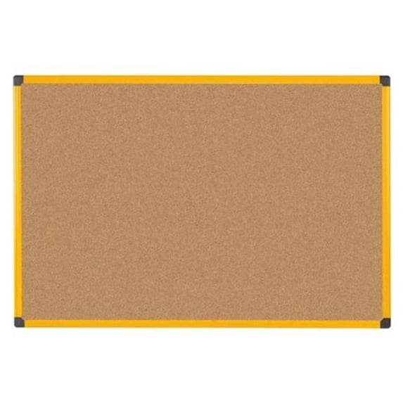 MasterVision CA0311721 Industrial Cork Bulletin Board with Yellow Maya ...