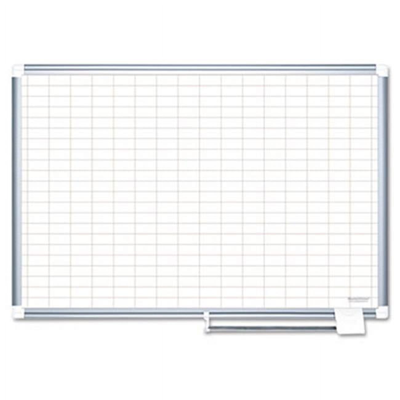 MasterVision Grid Platinum Plus Dry Erase Board, 1x2 in. Grid, 36x24 ...