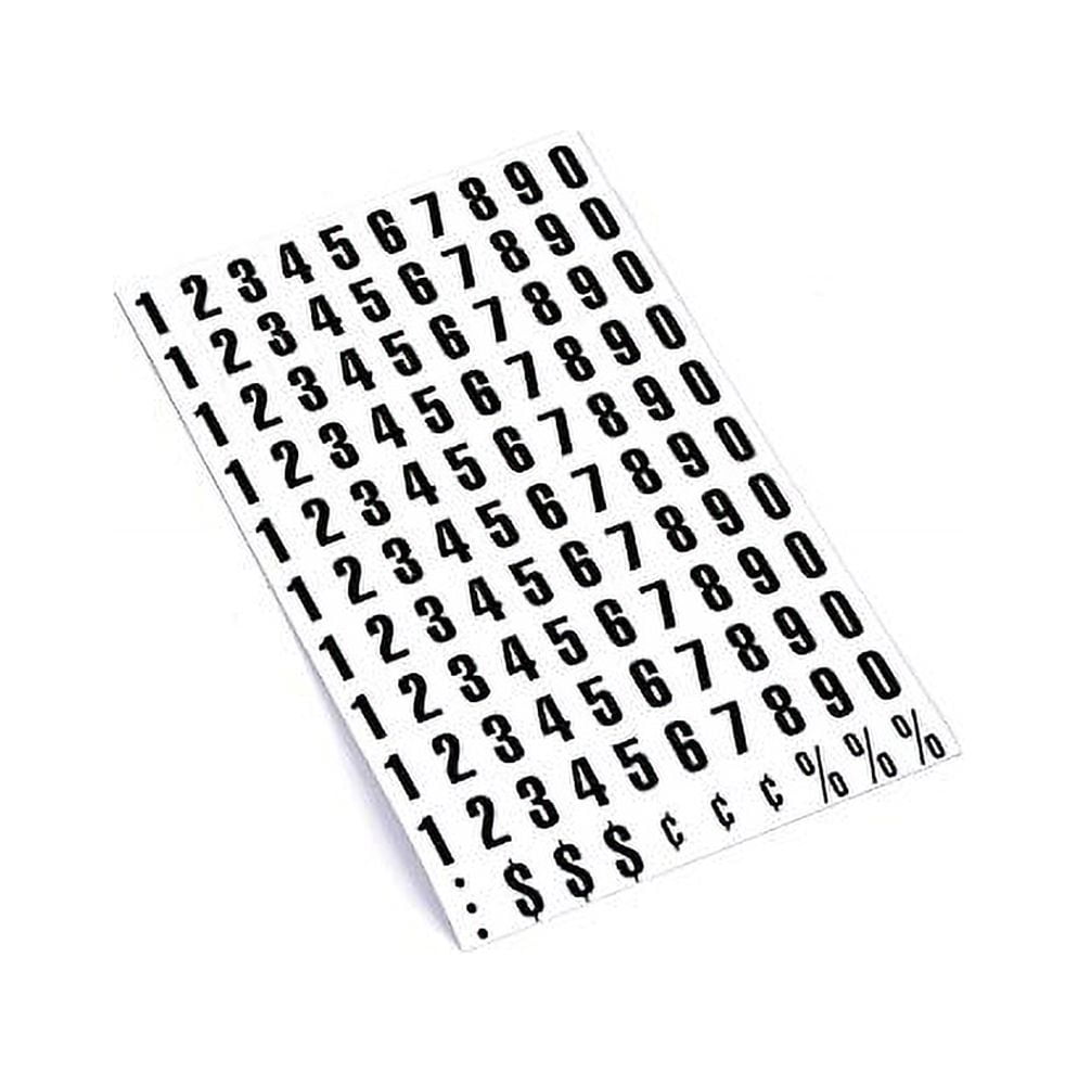 MasterVision Magnetic Numbers 1/2 x 3/4 Black on White 110 Pieces ...