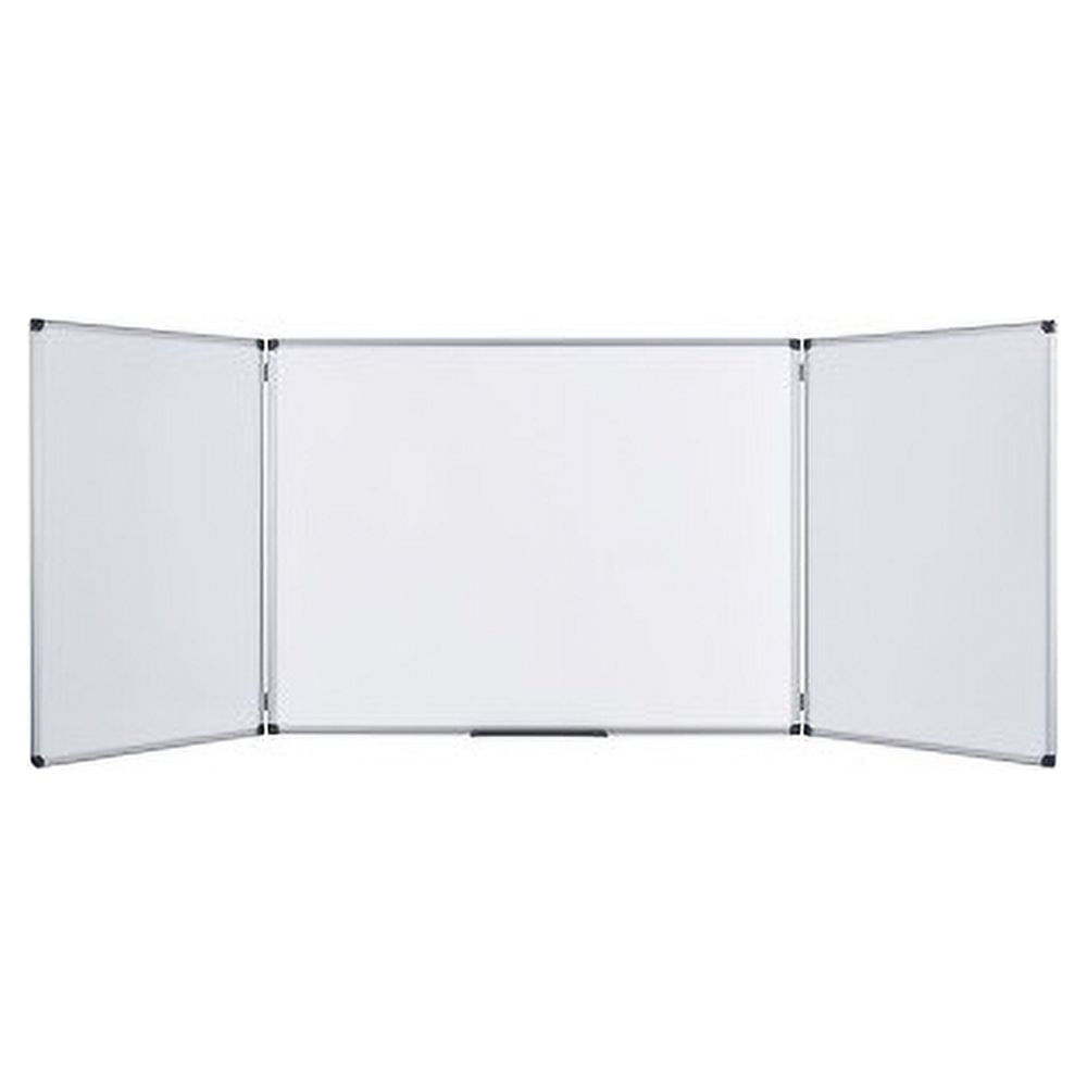 MasterVision Trio Magnetic Whiteboard 36" White Surface - Rectangle ...