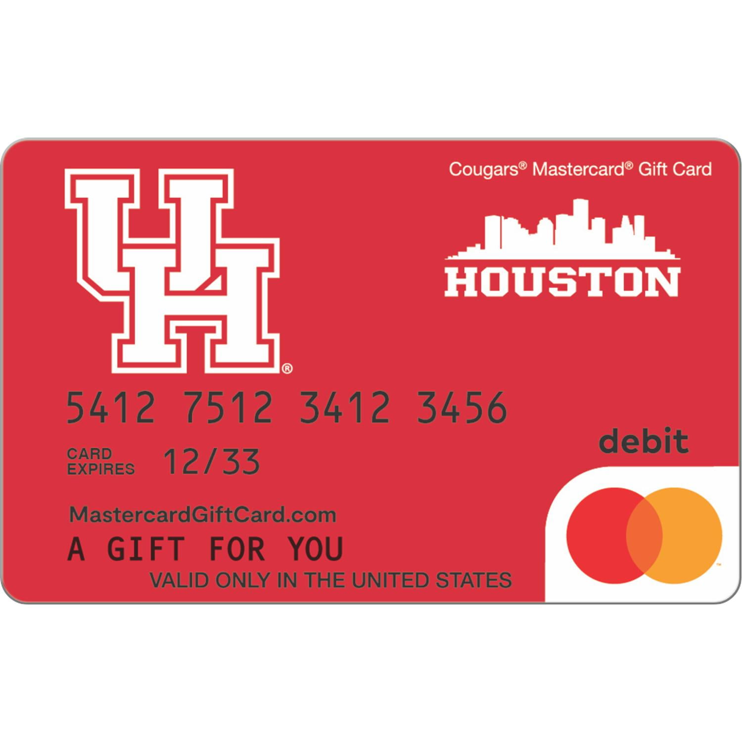 Mastercard® $20-$500 eGift Card University of Houston (Plus $6.84 ...