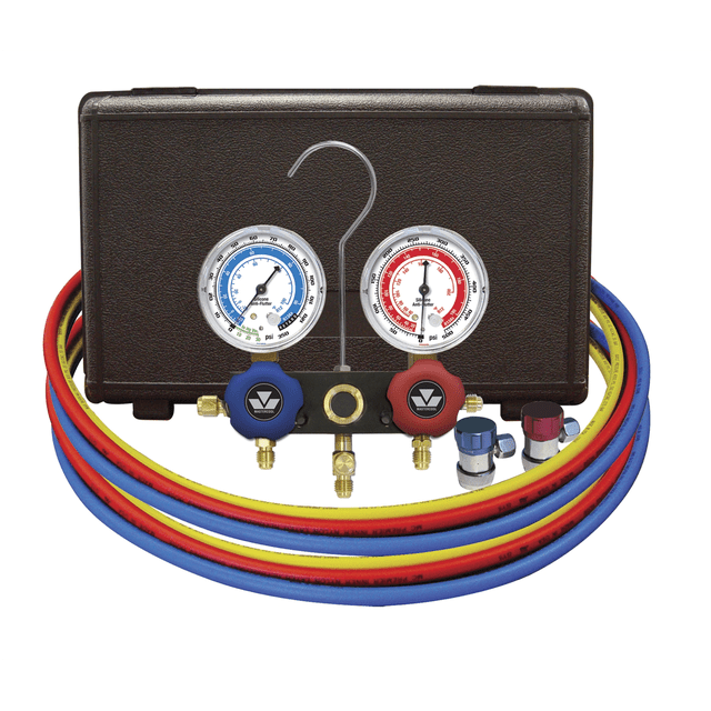 Mastercool 98772 Dual Brass Manifold Gauge Set - Walmart Business Supplies