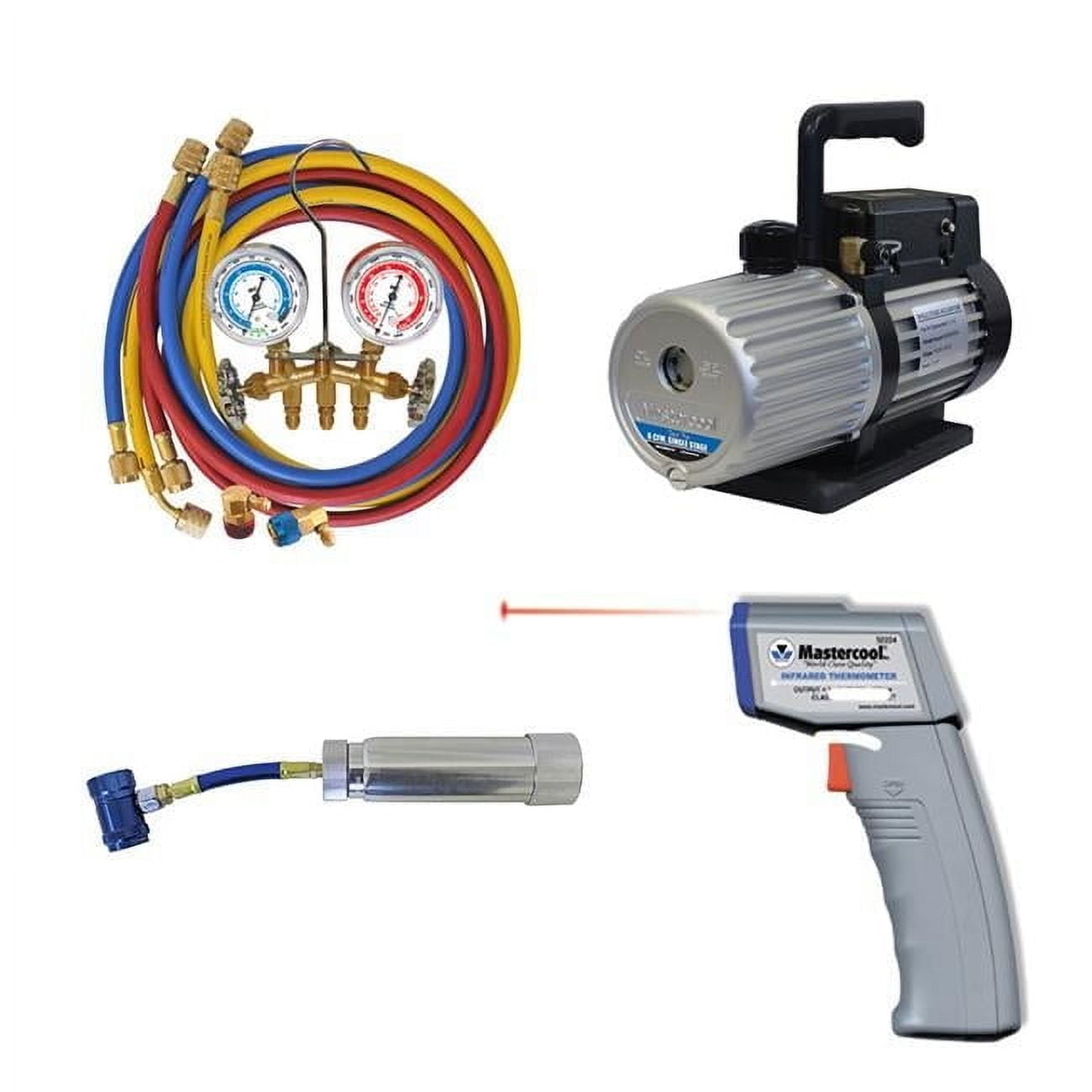 Mastercool Dual R134A & Yf Evac & Charge Kit - Walmart.com