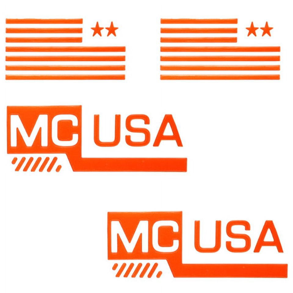MasterCraft Boat Raised Decals 750612K |MC USA Orange Stickers (Kit ...