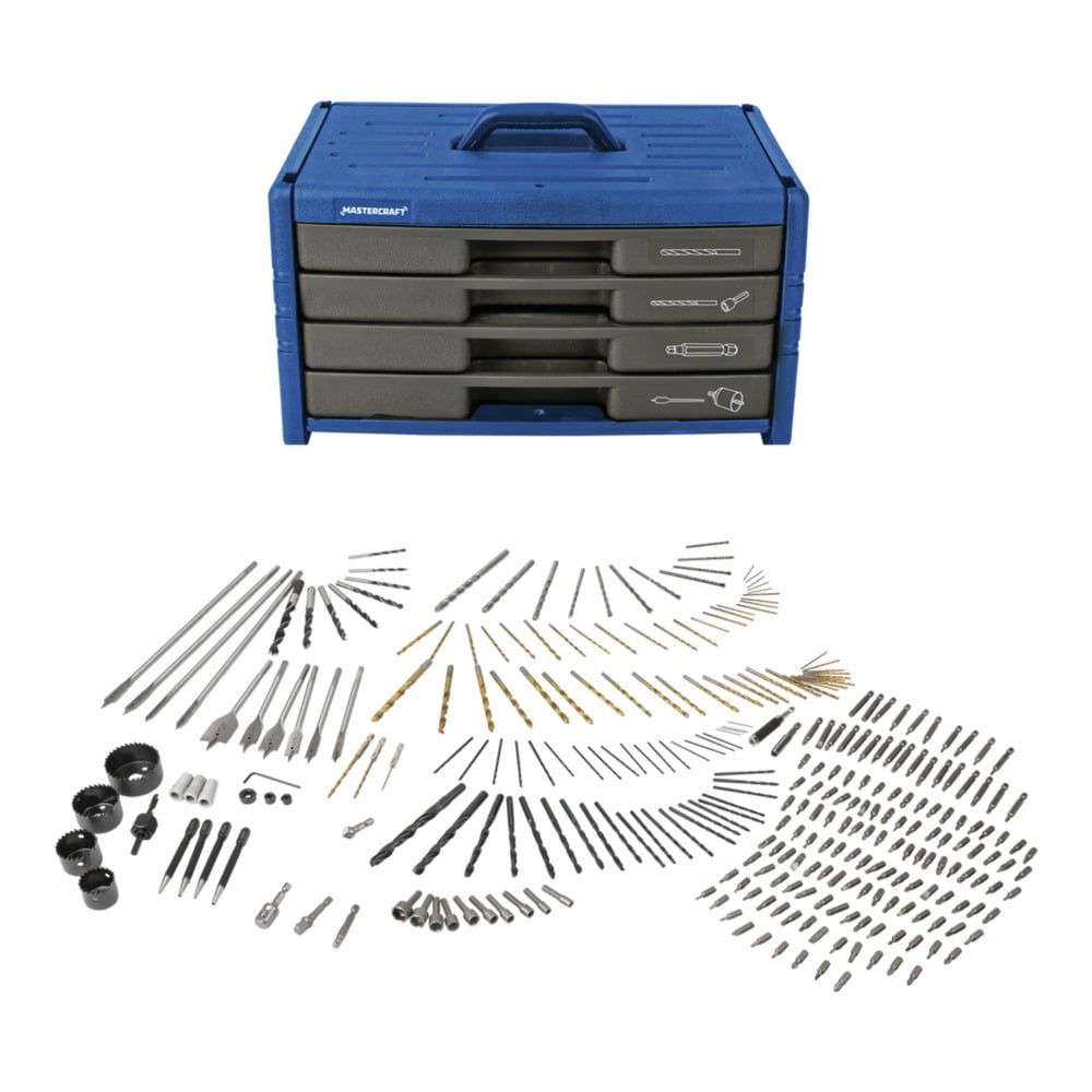 304-Piece Titanium-Coated Screw Driver Drill Bit Set - Walmart.com