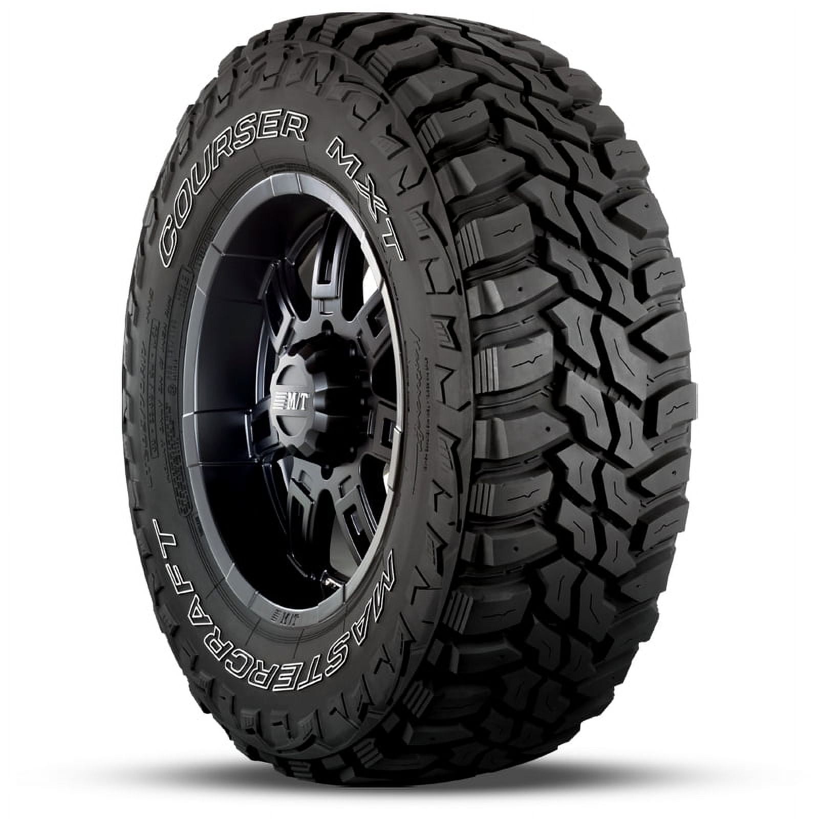 Mastercraft Courser MXT Mud Terrain Tire, LT295/70R18 129/126Q E, Light ...