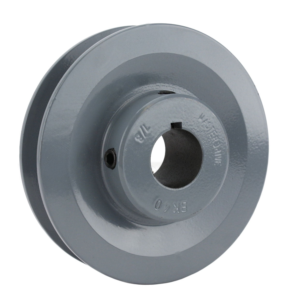 Masterdrive BK40-7/8 Cast Iron 4" Single Groove Pulley V Style B Belt ...