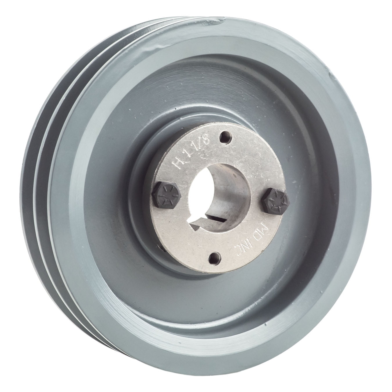 Masterdrive Cast Iron 6.25" Dual Groove Pulley for Belt A Section 4L ...
