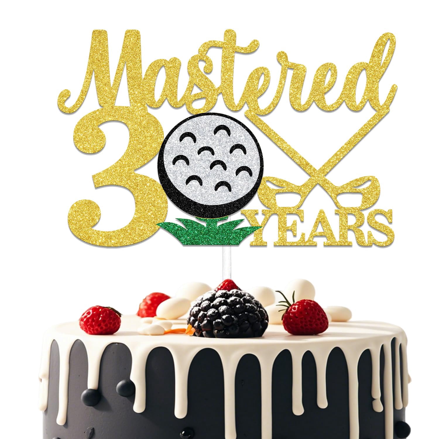 Mastered 30 Years PresNok Cake Topper,Golf 30th Birthday Cake ...