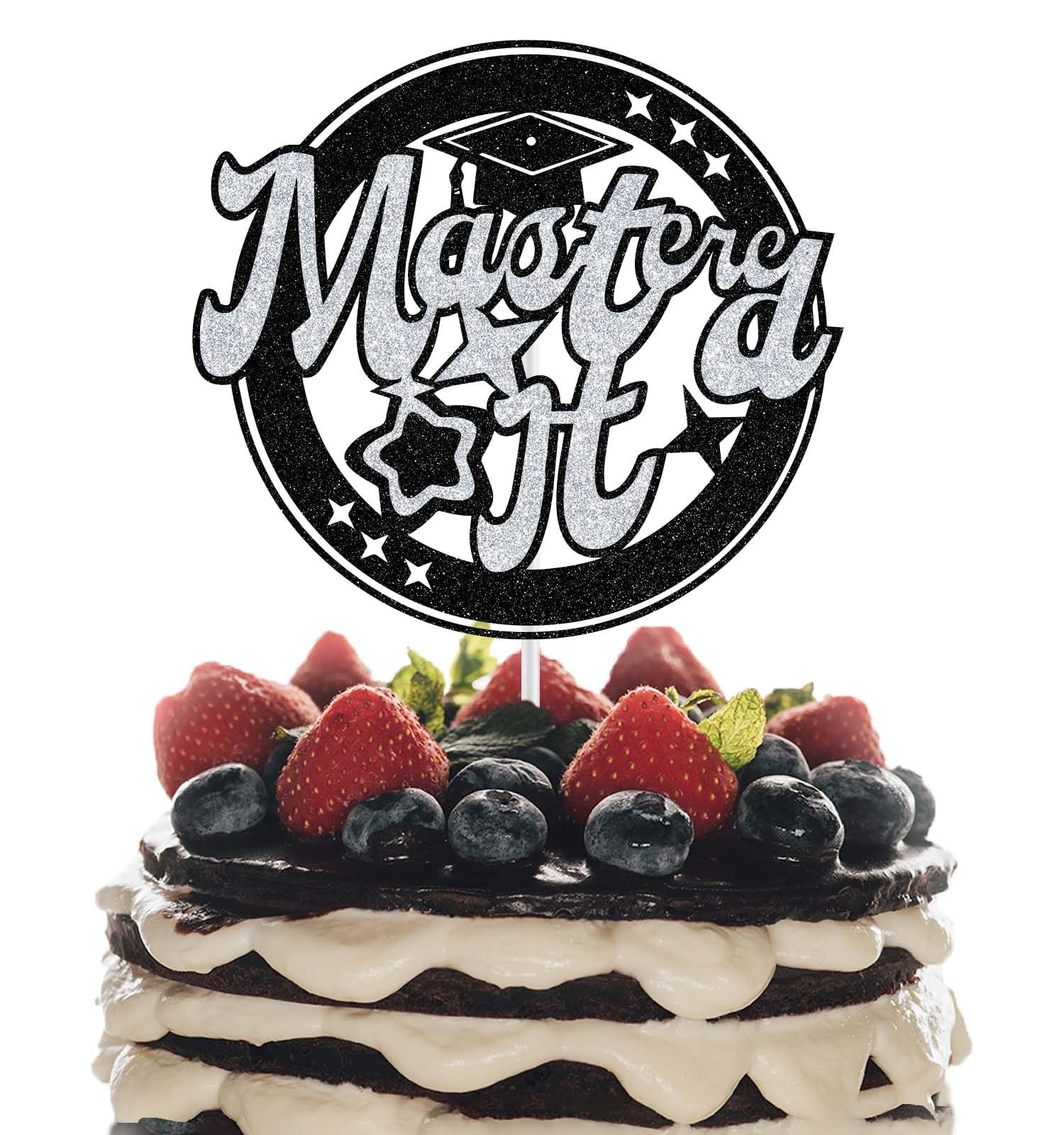 Mastered It Cake Topper, Master Graduation Decoration, MDH12025 College ...