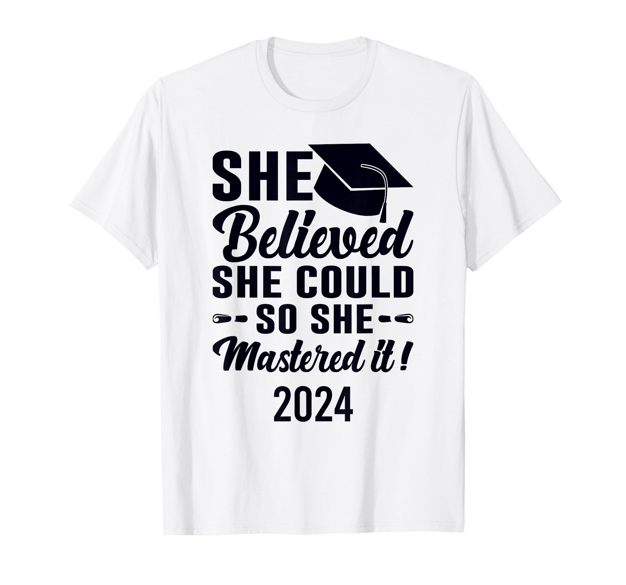 Mastered It 2024 Masters Degree Graduation Graduate Mba T-Shirt-S ...