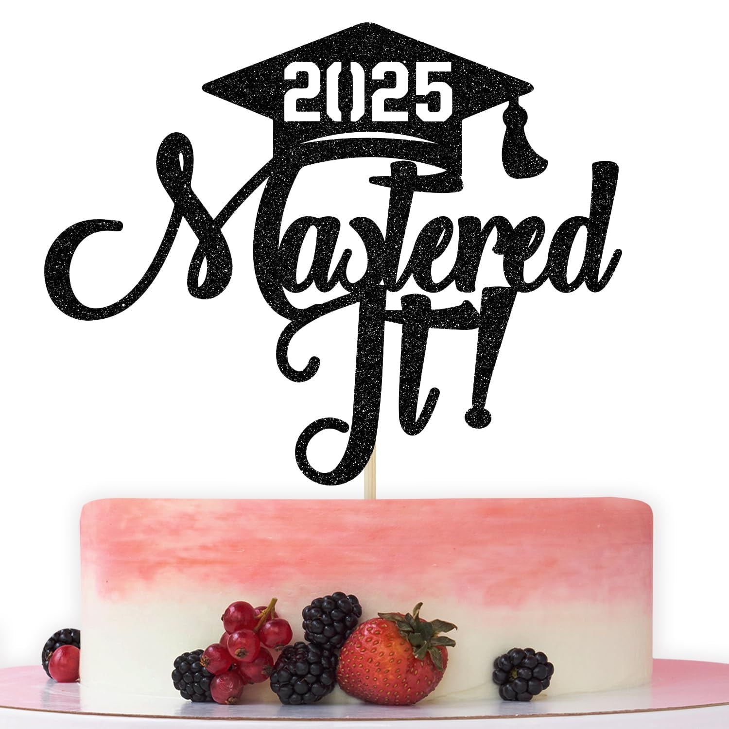 Mastered It 2025ITSC Cake Topper, Happy Masters Degree, Class of 2025 ...