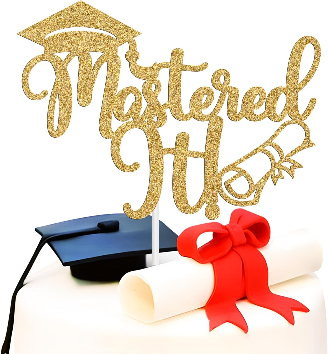 Mastered it Cake Topper, Happy Master's Degree/You Did It, Congrats ...