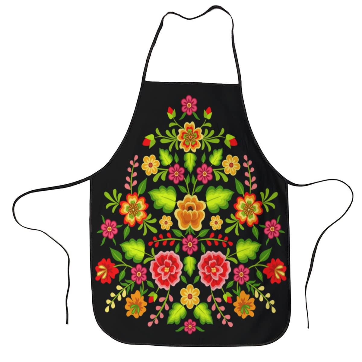 Masterhand Apron Women Mexican Floral Apron Kitchen Chef Waterproof ...